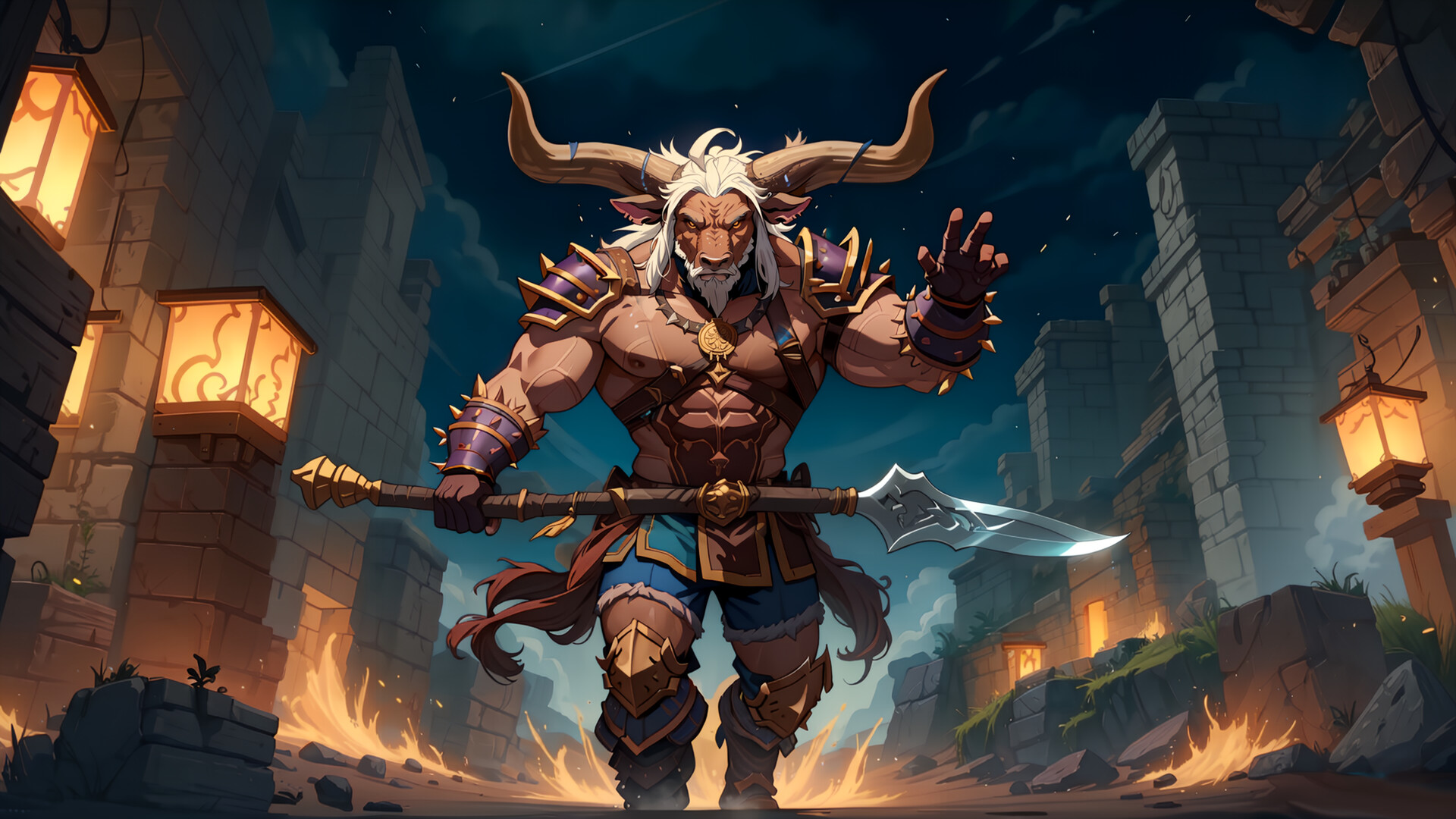 ArtStation - Minotaur warrior Wallpaper
