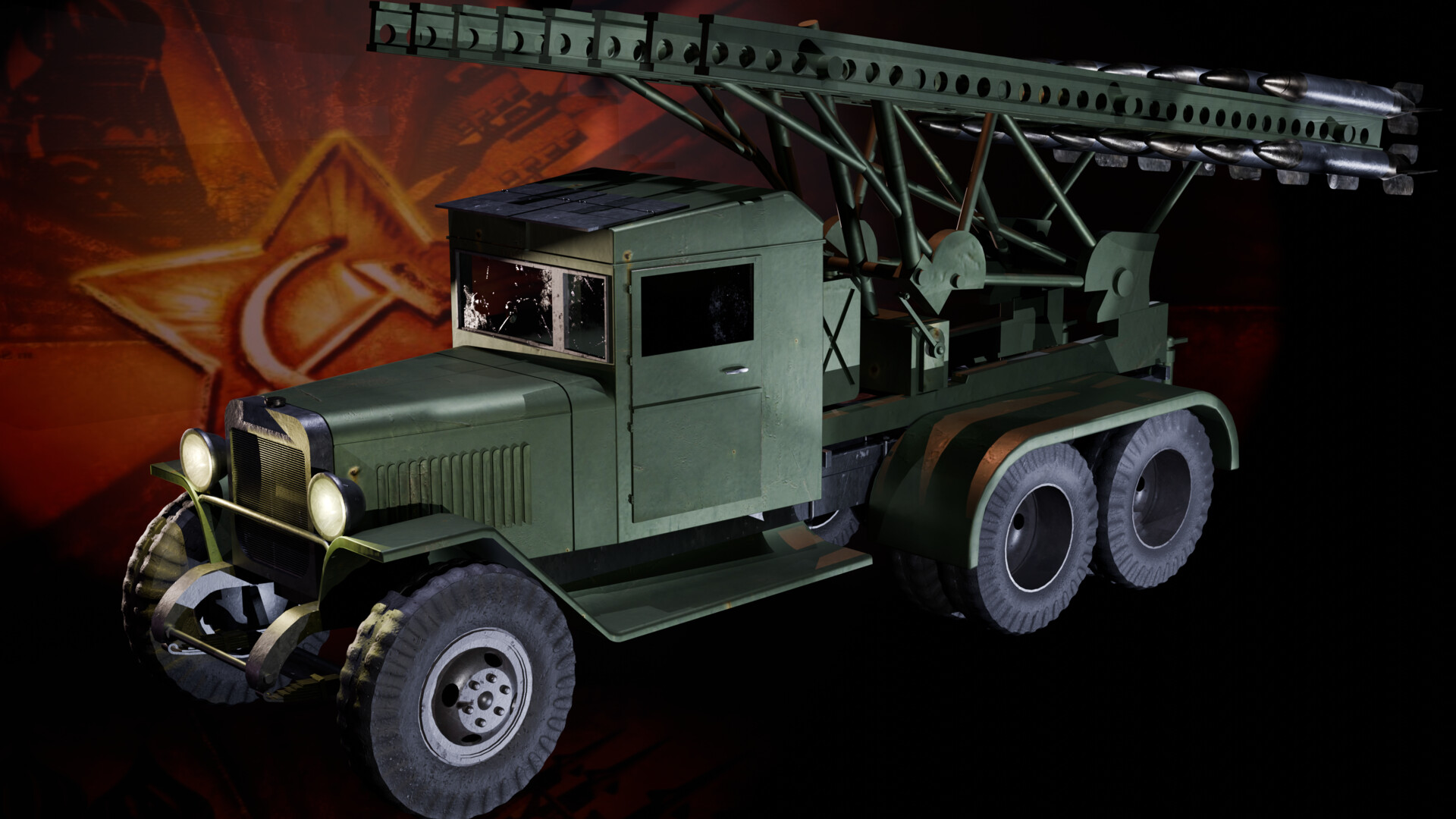 ArtStation - Katyusha BM-13 rocket launcher