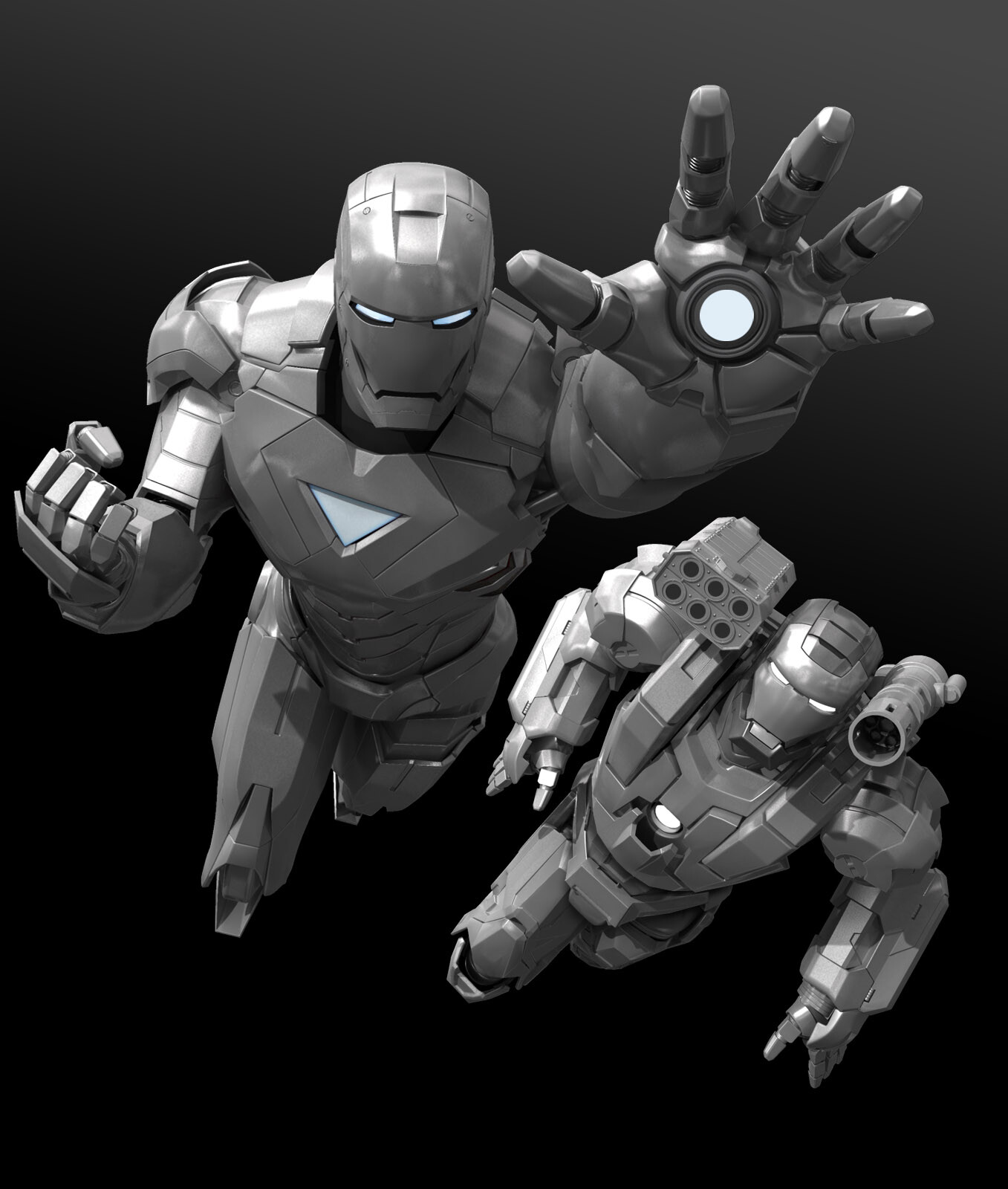 ArtStation - Iron Man 2 hard surface 3D modeling