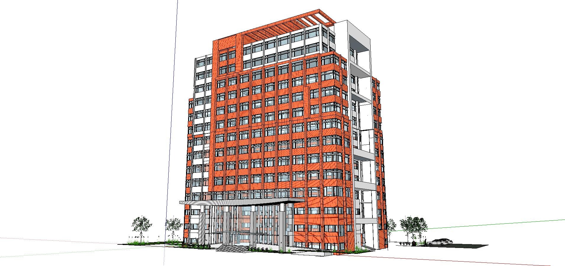 fumaxliu - Sketchup City social Building-Hospital -061