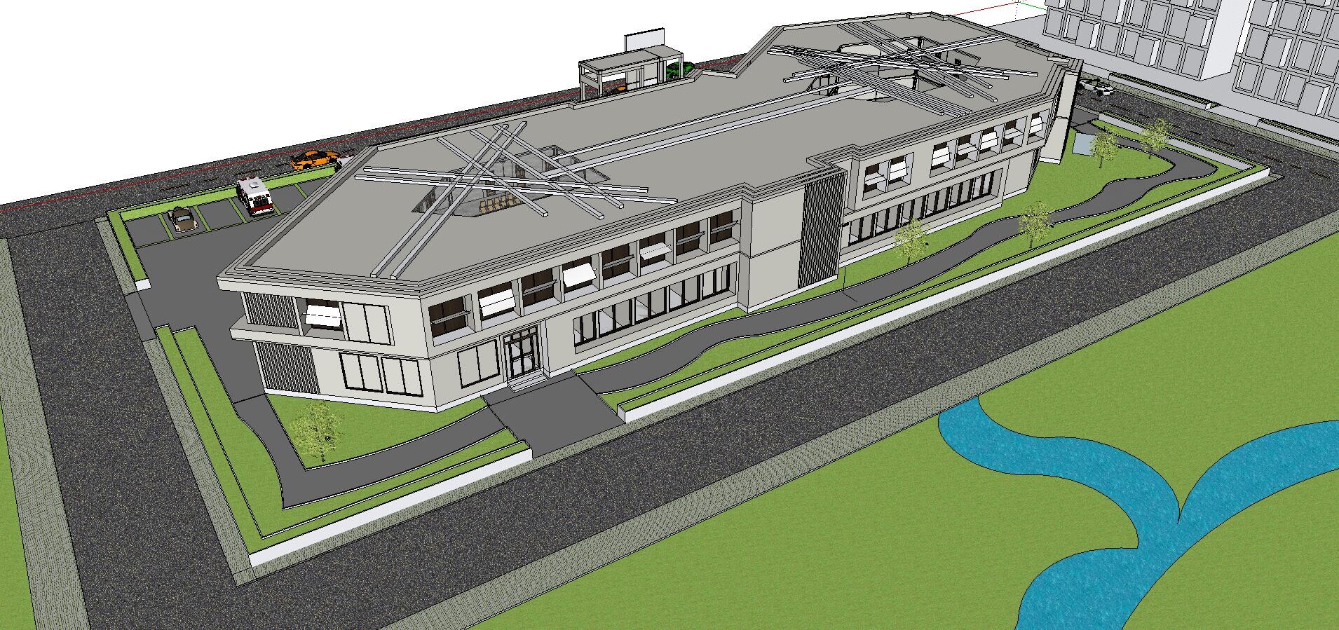 fumaxliu - Sketchup City social Building-Hospital -062