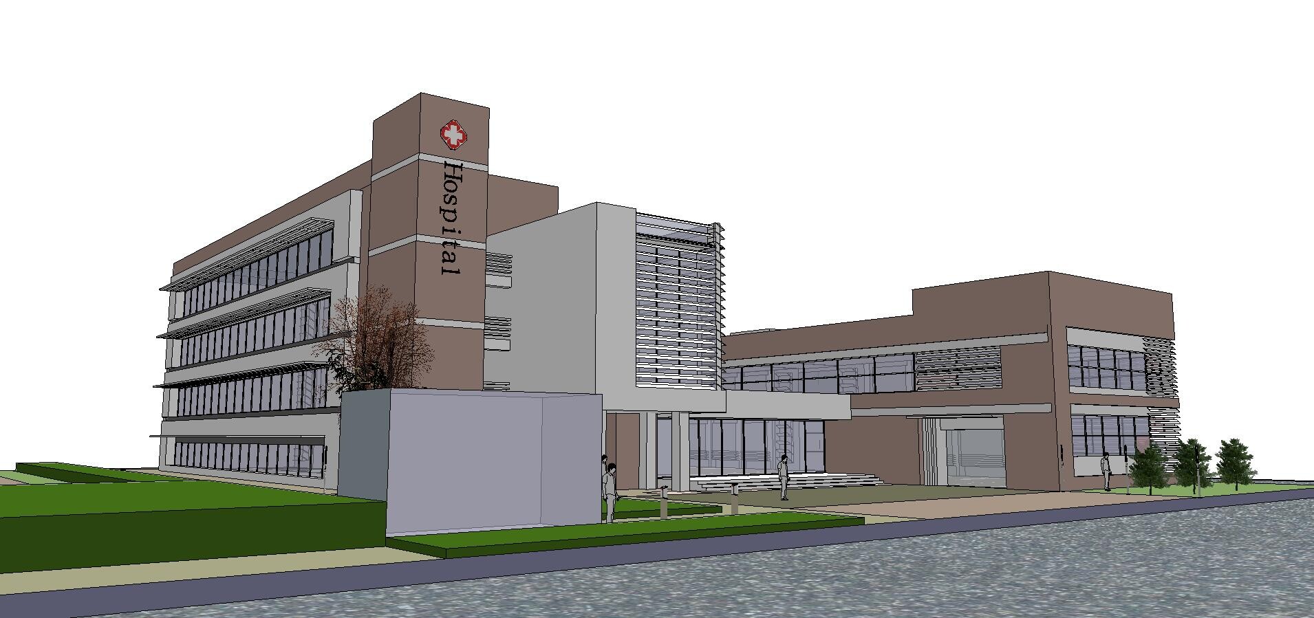 fumaxliu - Sketchup City social Building-Hospital -074
