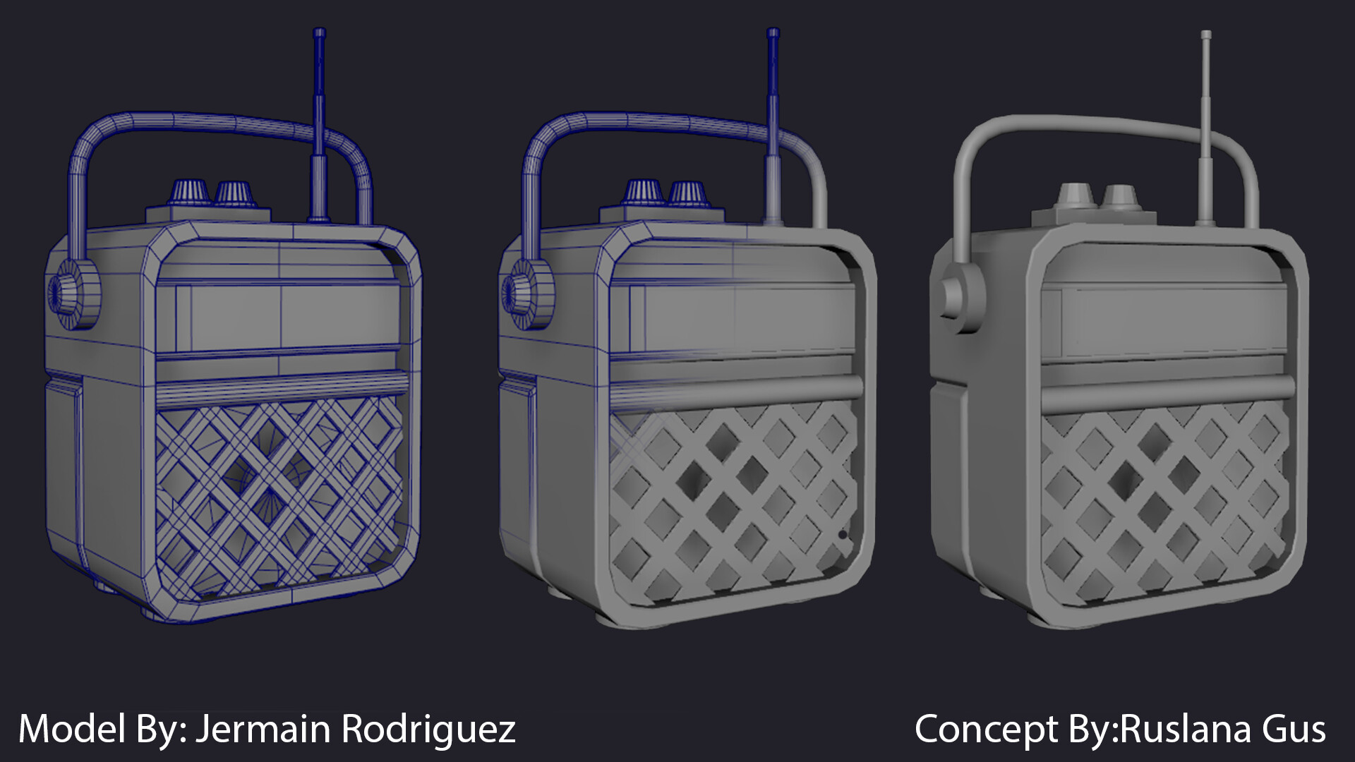 ArtStation - Stylized radio