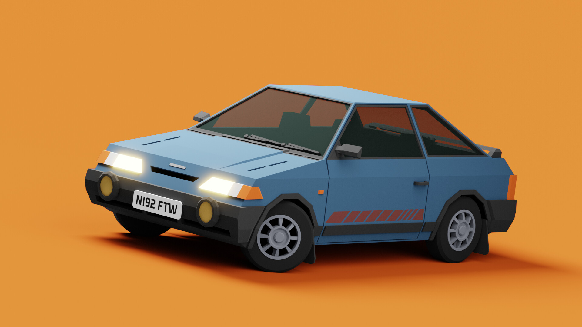 ArtStation - Low Poly Sports/Rally Cars
