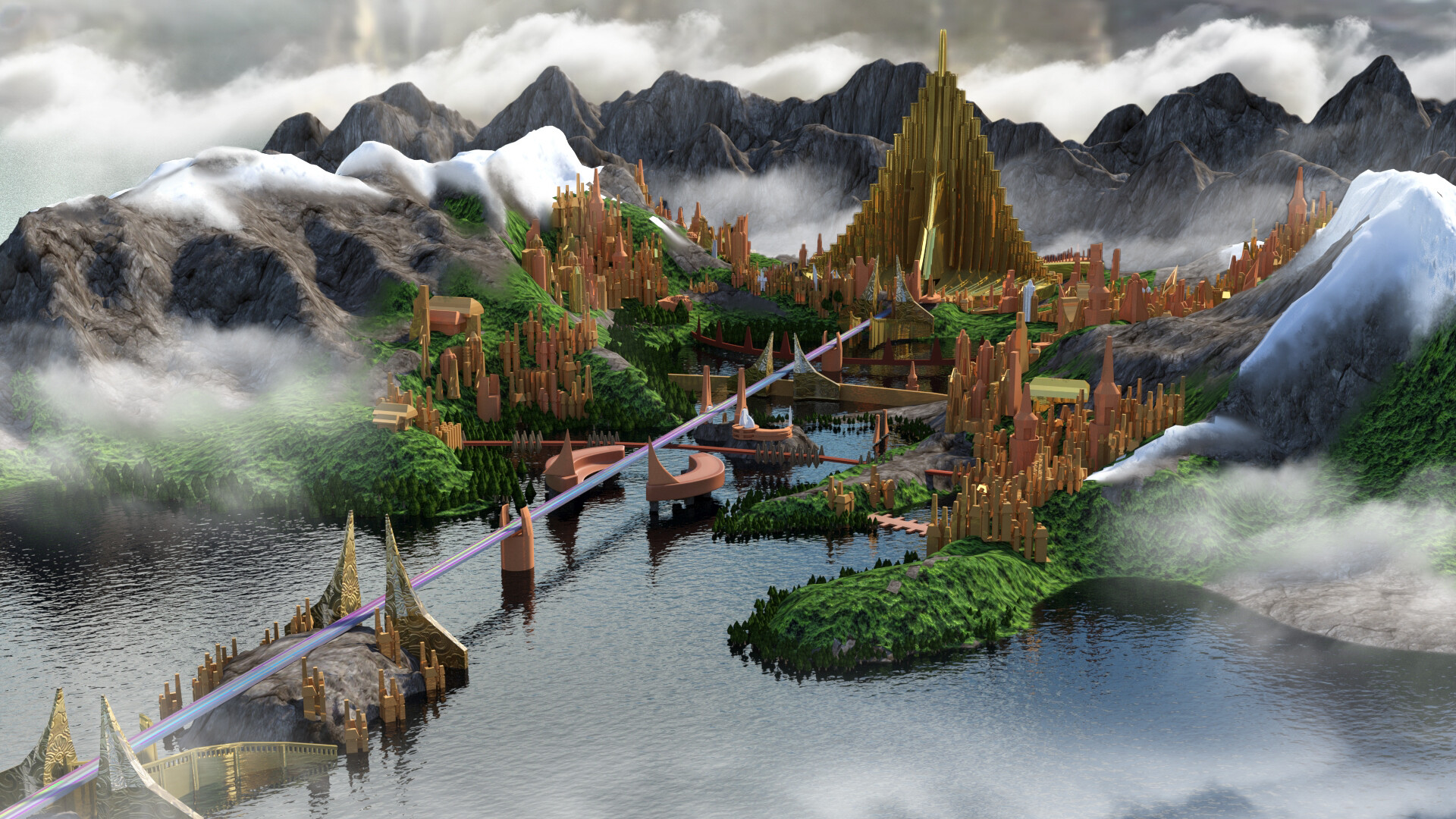 ArtStation - Asgard- (From Marvel's Thor)