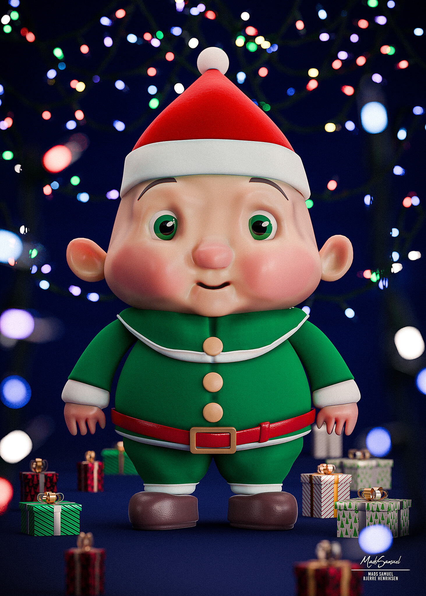 ArtStation - Merry Christmas Elf