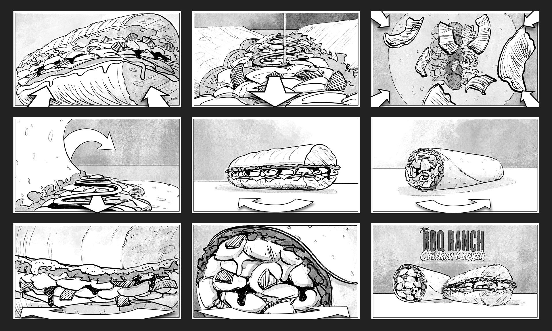 ArtStation - Storyboards - Unreleased JimmyJohns Commercial