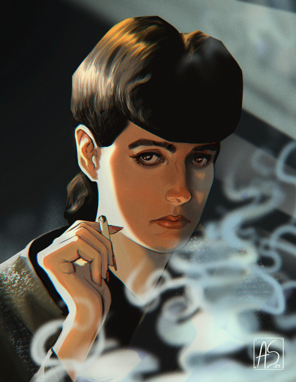 Aníbal Suárez - Fan Art Rachel - Blade runner