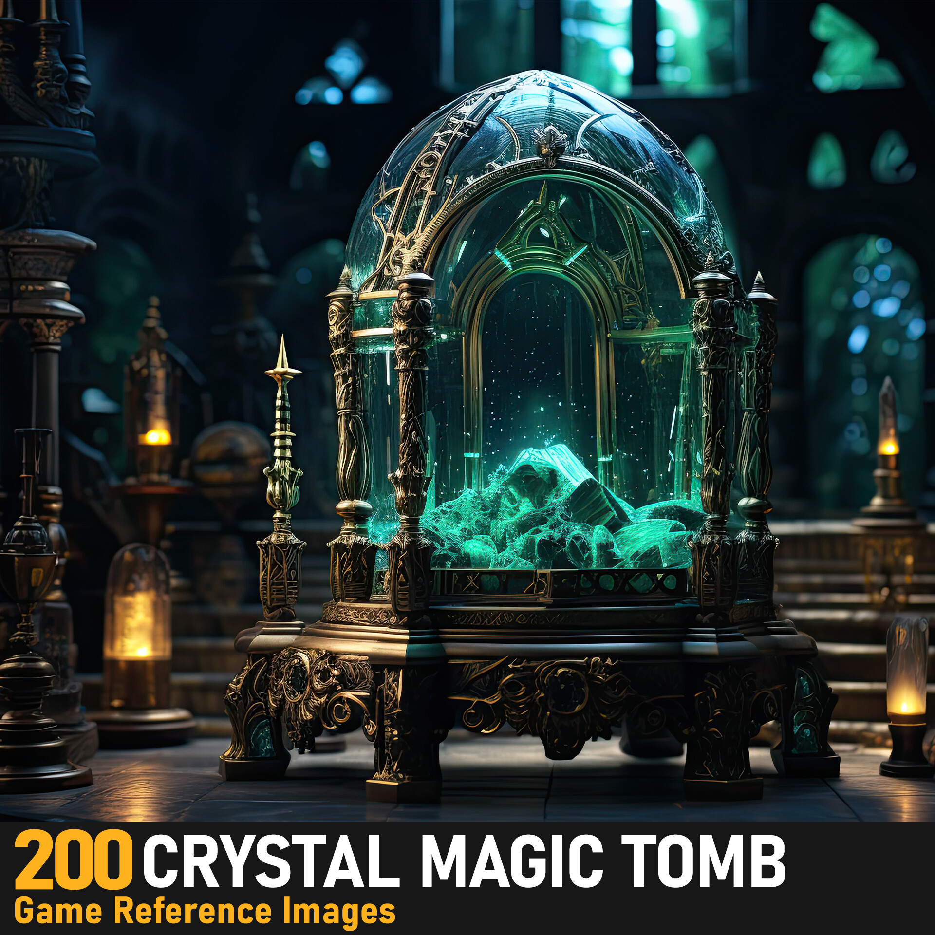ArtStation - Crystal Magic Tomb|4K Reference Images