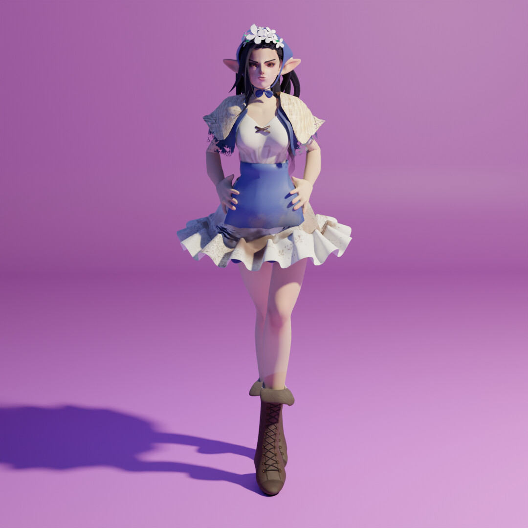 ArtStation - Witchy elf model