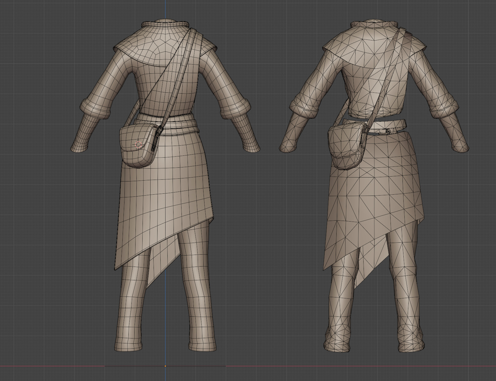 ArtStation - WIP Robes Retopo