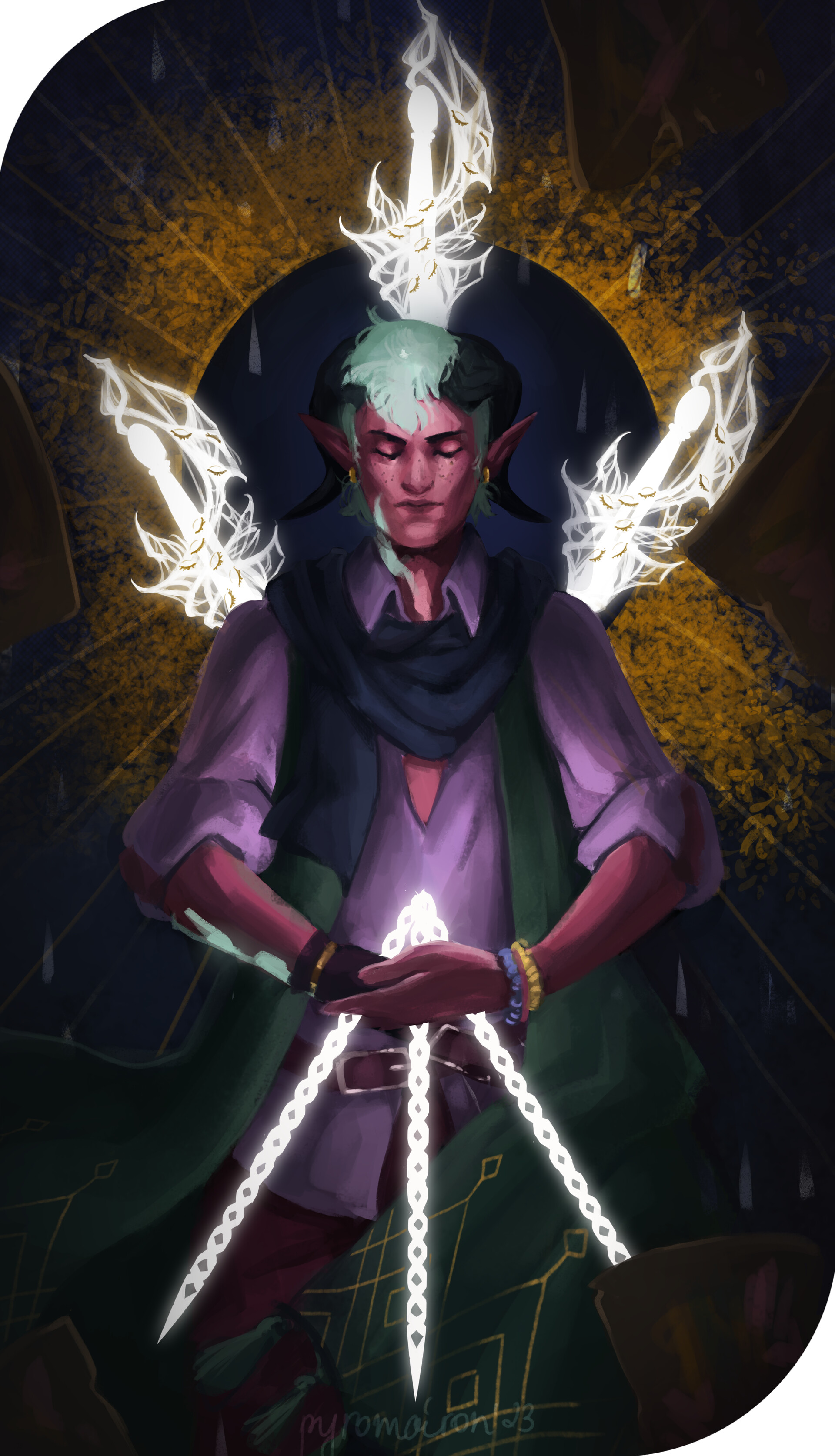 ArtStation - Edu - The Three of Swords