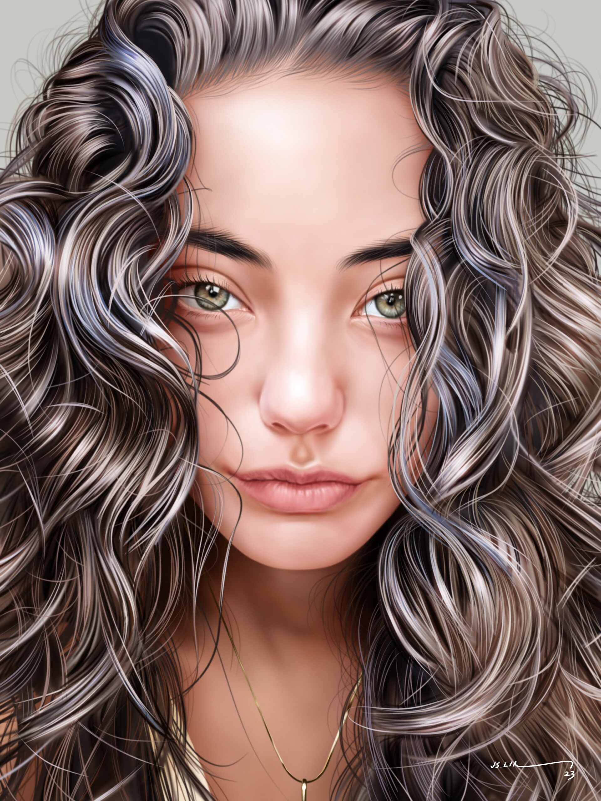 ArtStation - Curly hair