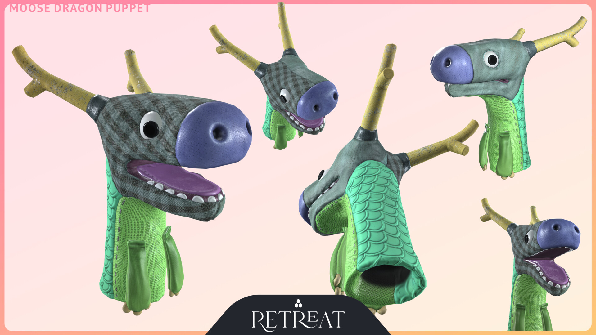 Julian Chelo Portfolio - Moose Dragon Puppet