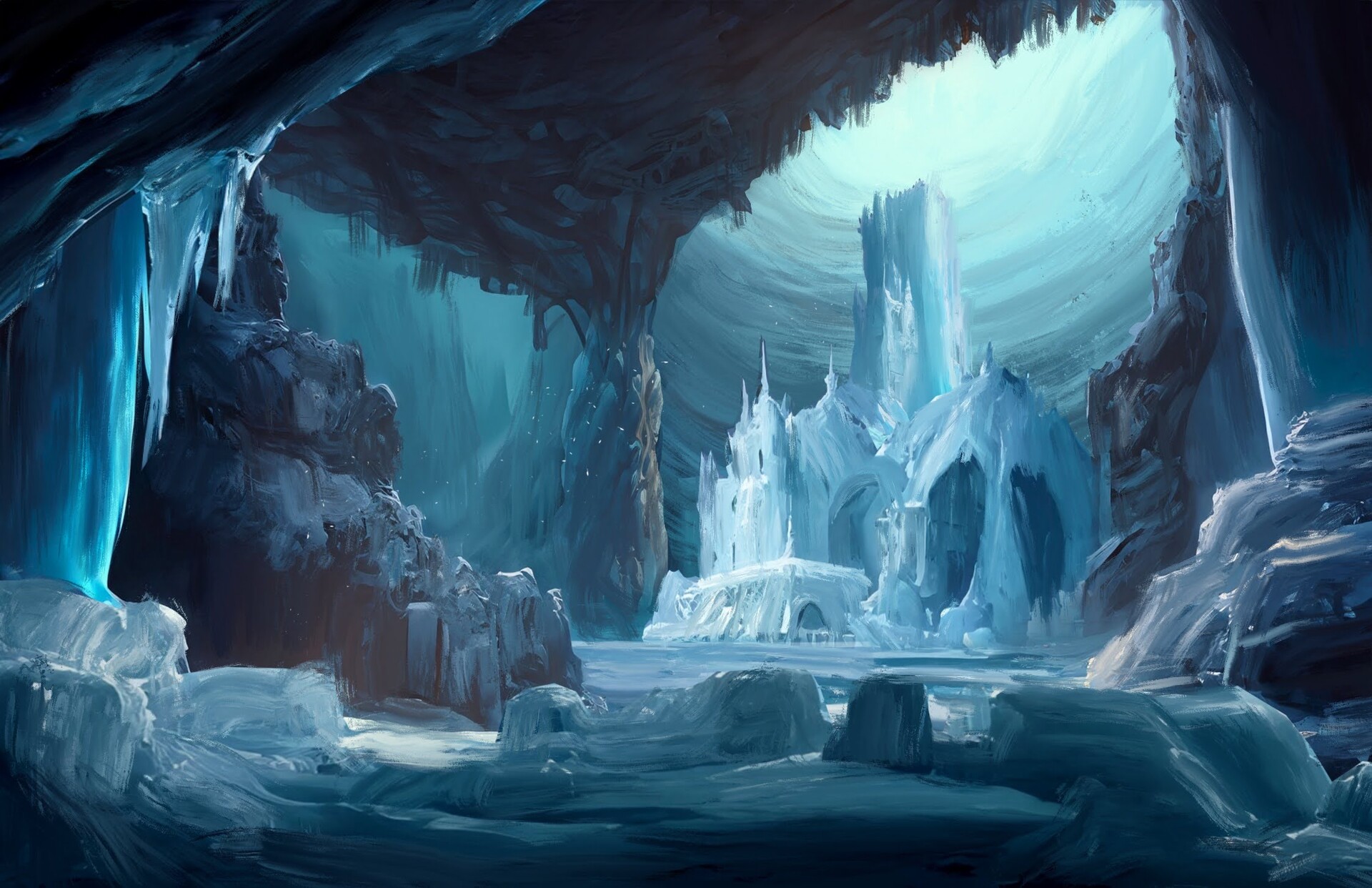ArtStation - Underground Ice Kingdom