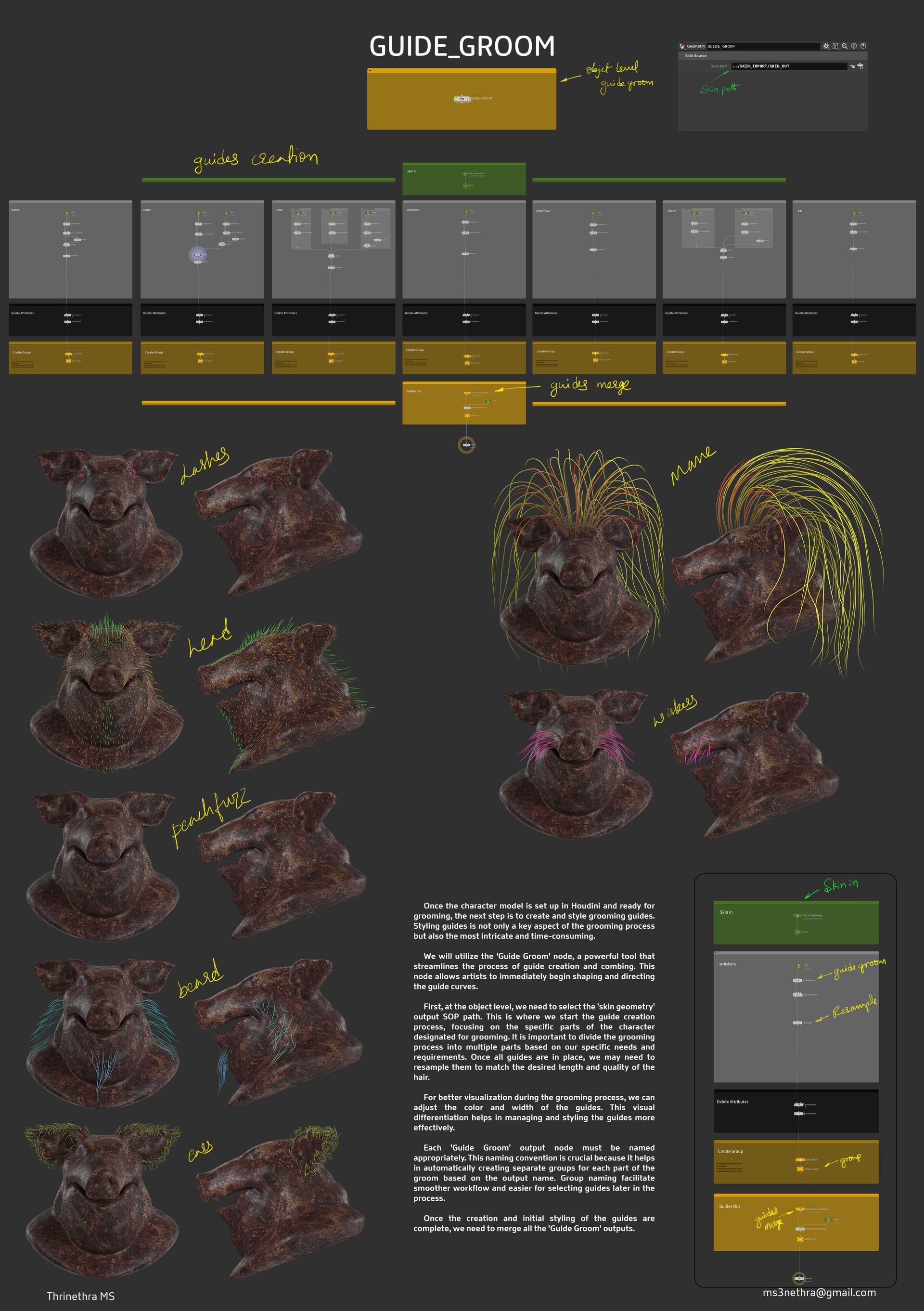 thrinethra ms - Houdini Groom Template