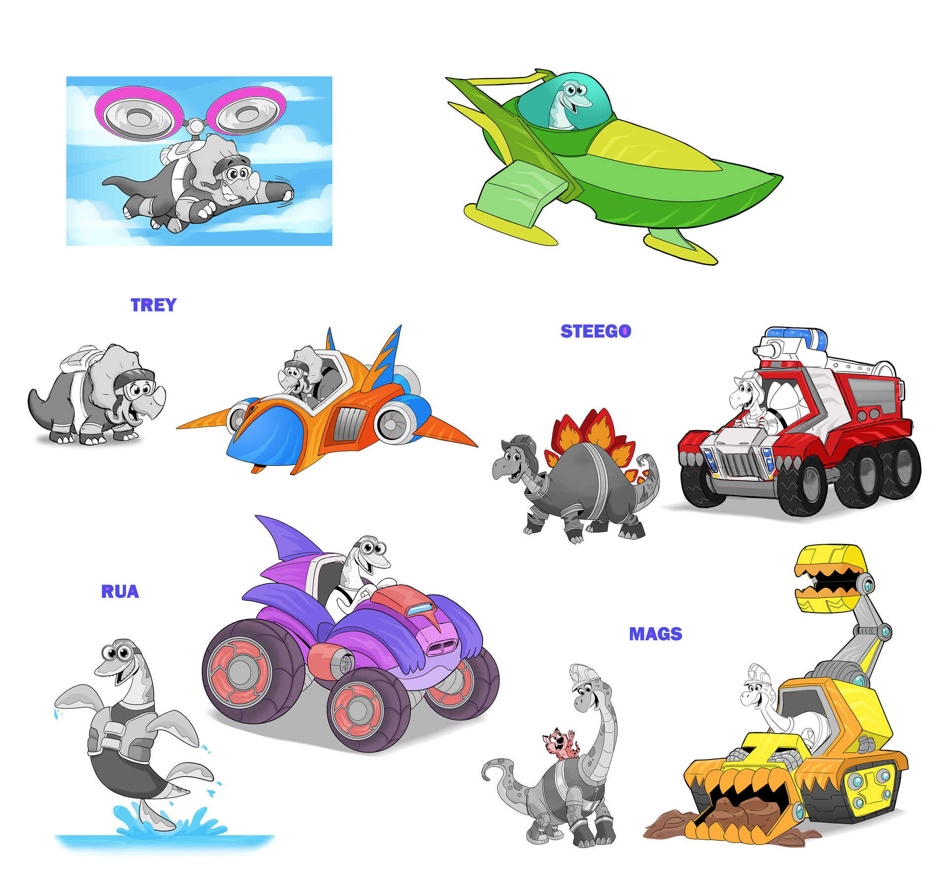 ArtStation - Dino - comstruction visual development