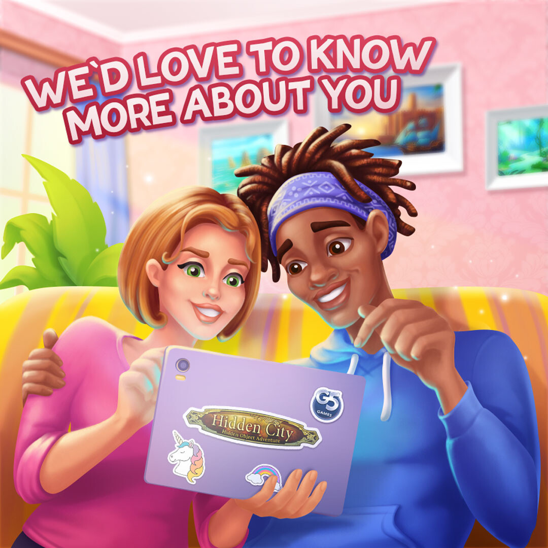 ArtStation - Illustration of a couple playing game