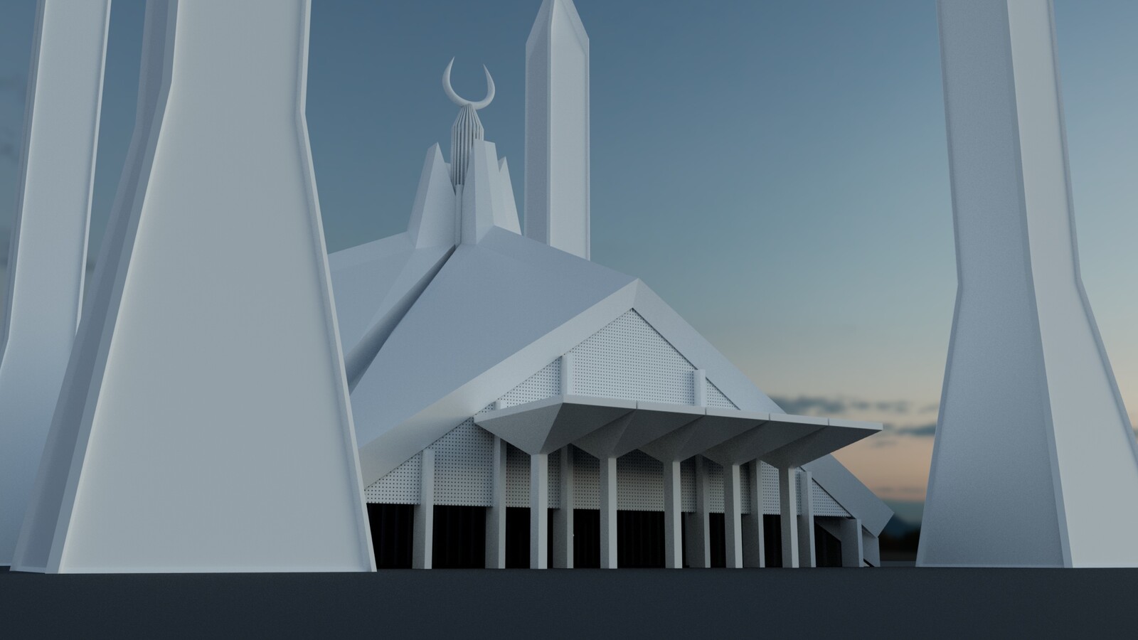 Arslan Tayyab - Faisal Masjid 3D Model