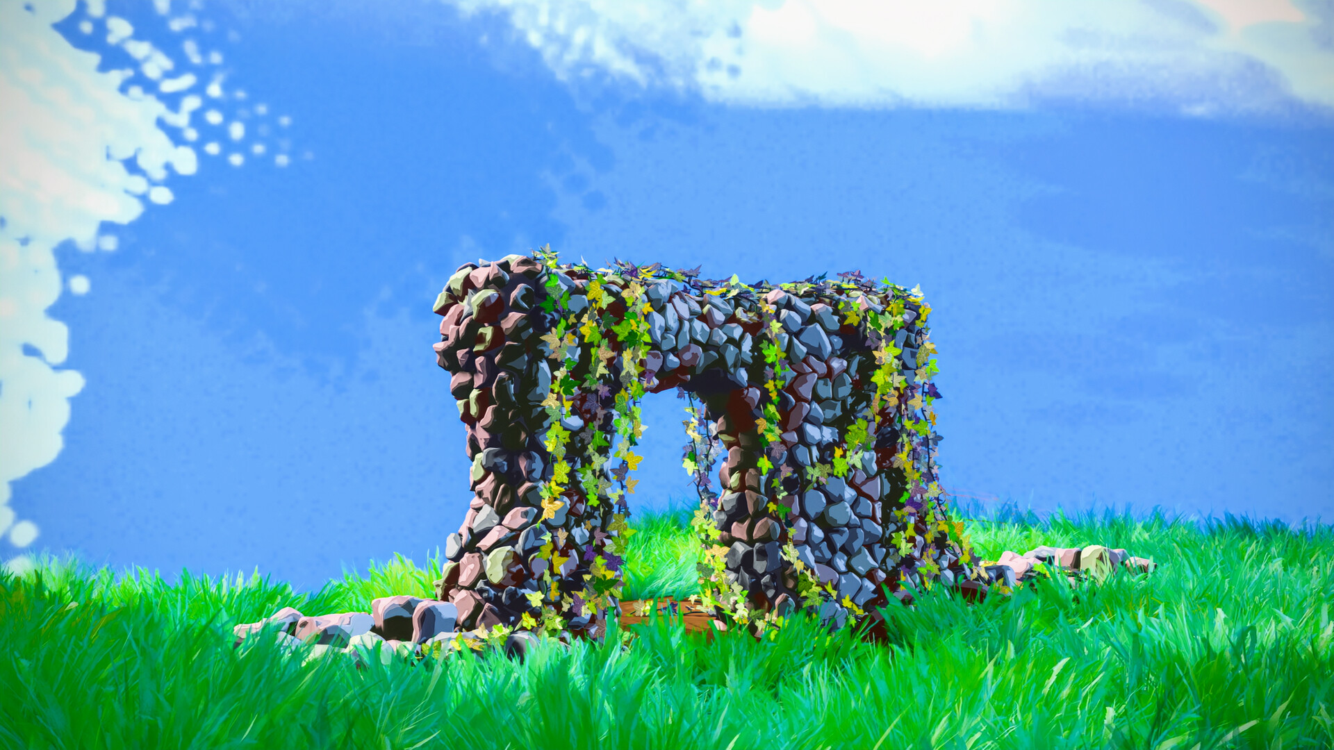 Tim Dub - The Ivy. Procedural Stylized animated scene.