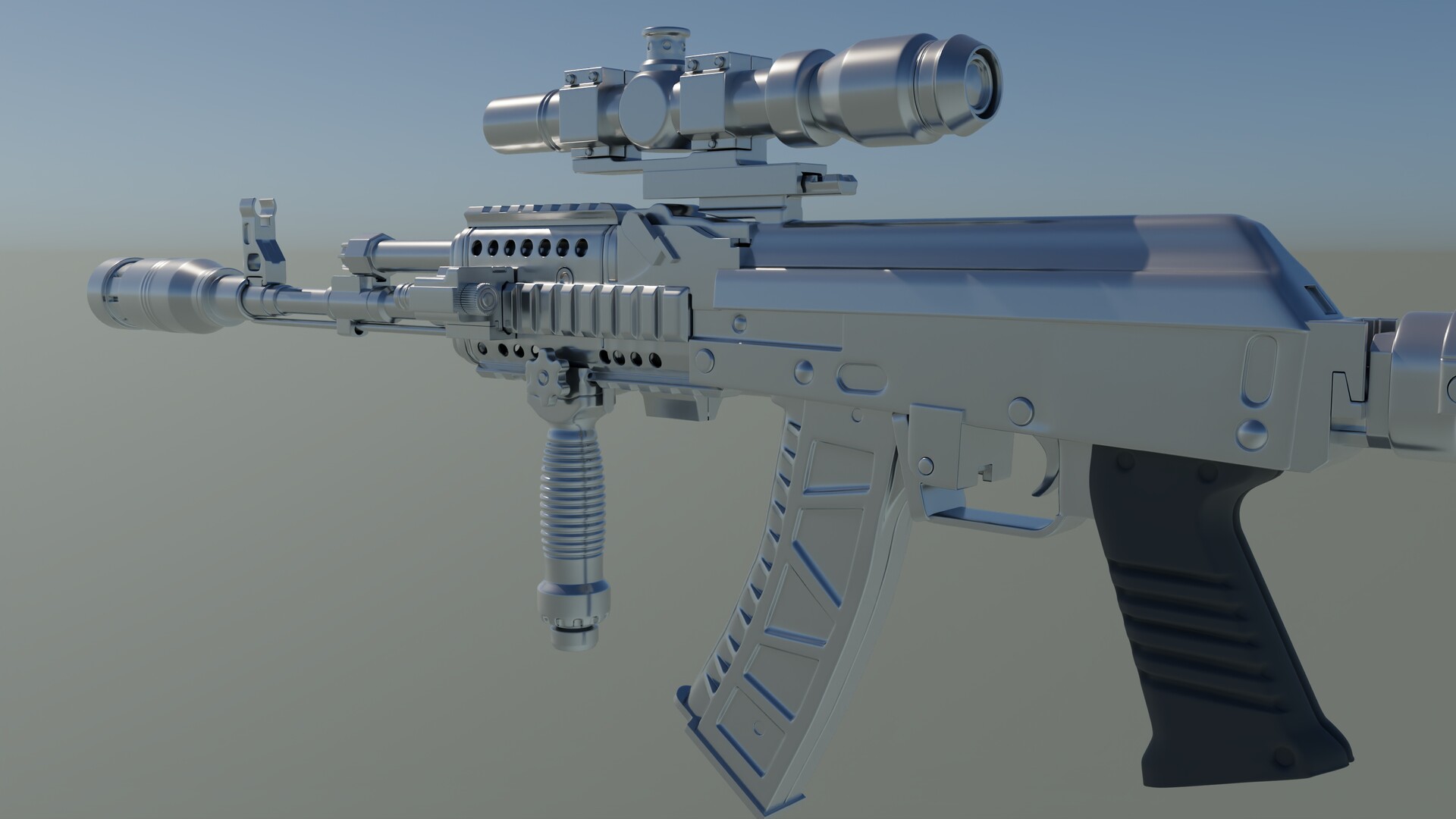 Suleman Ali - high poly ak337
