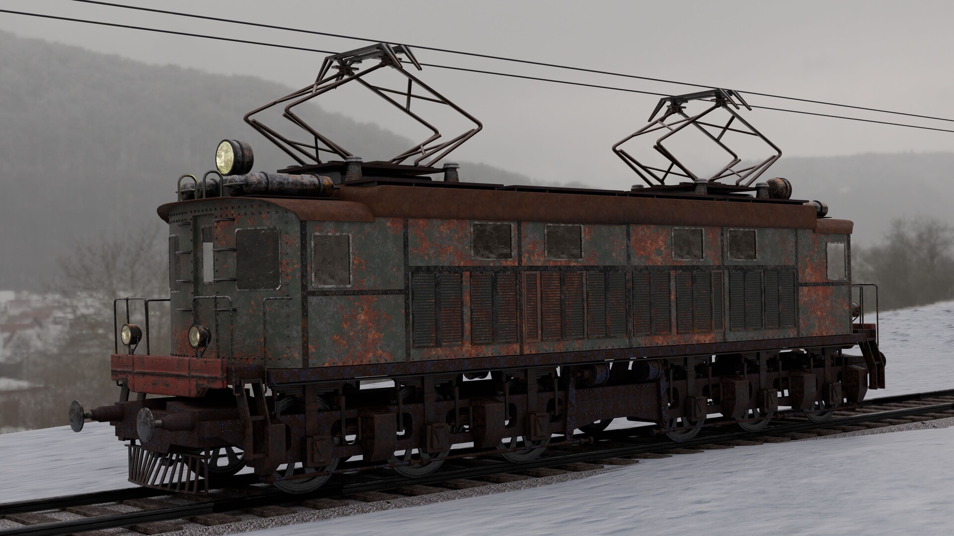ArtStation - Soviet locomotive class VL19