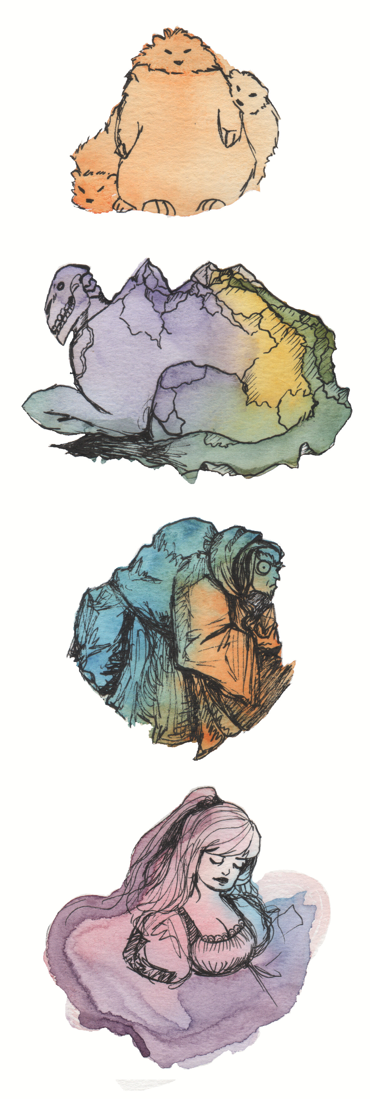 ArtStation - water color blobs