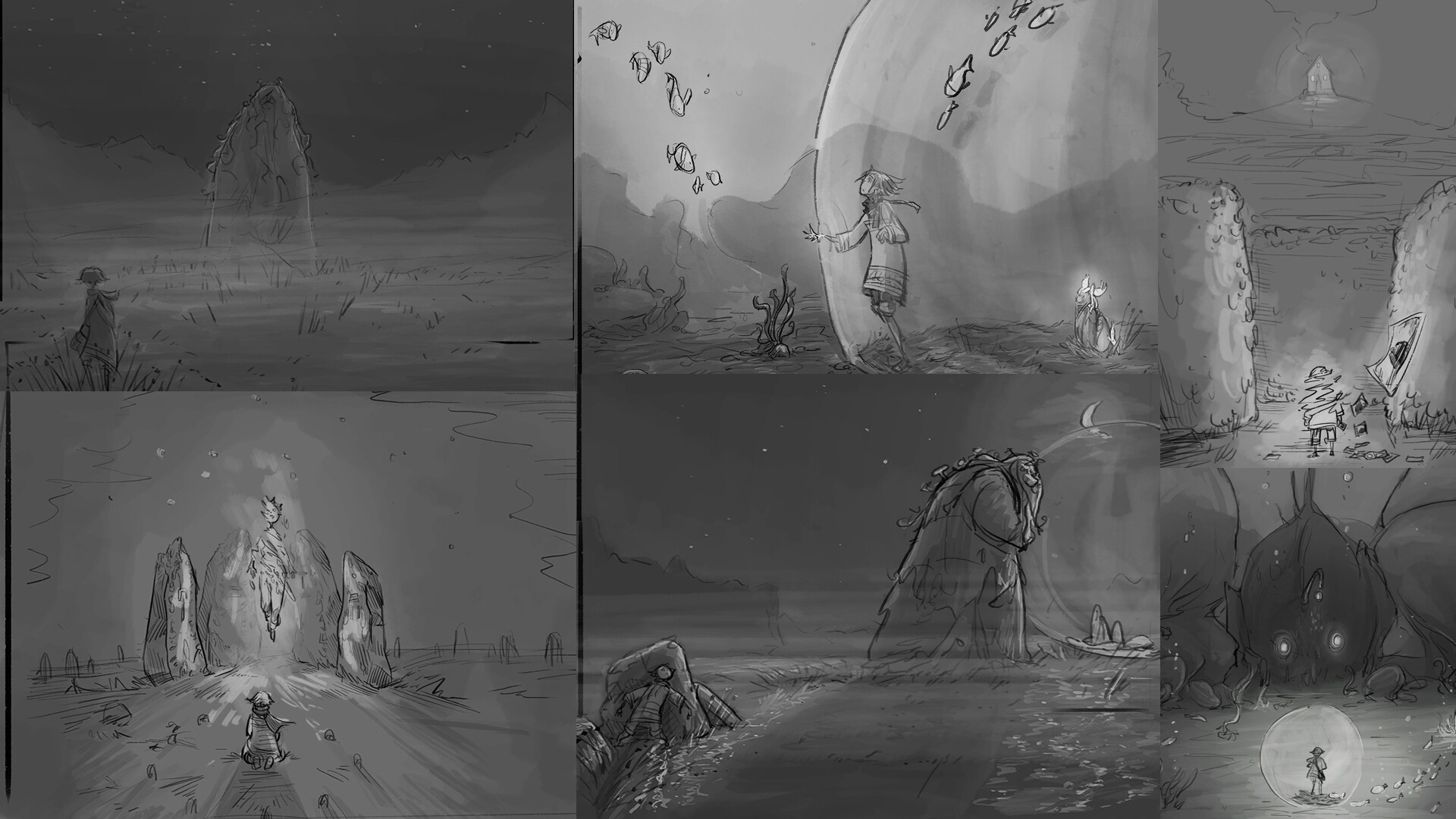 ArtStation - Concept Art | Explorational Sketches - Fractures