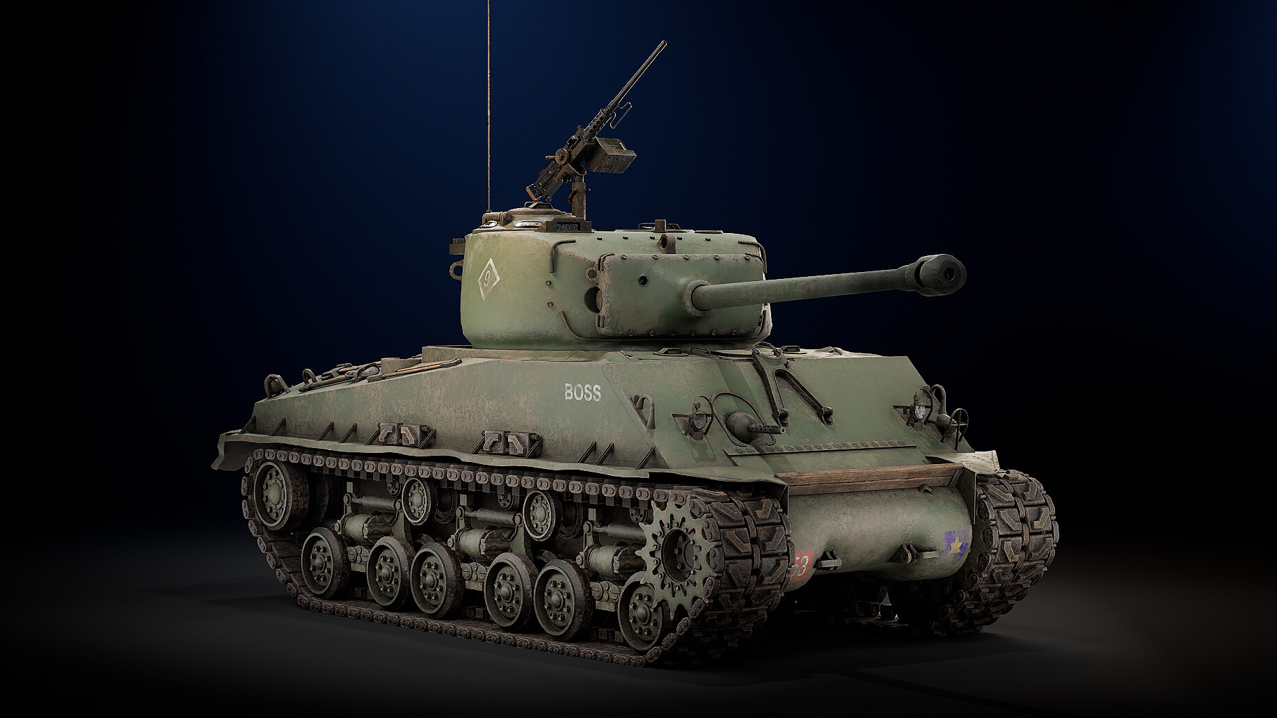 François Chiasson - Sherman M4A2E8 with HVSS suspension