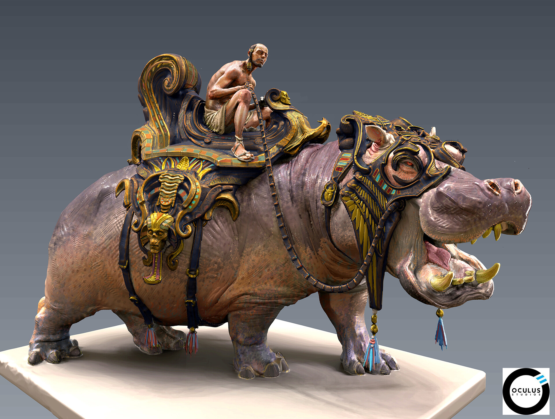 ArtStation - Hippo Mount Maquette