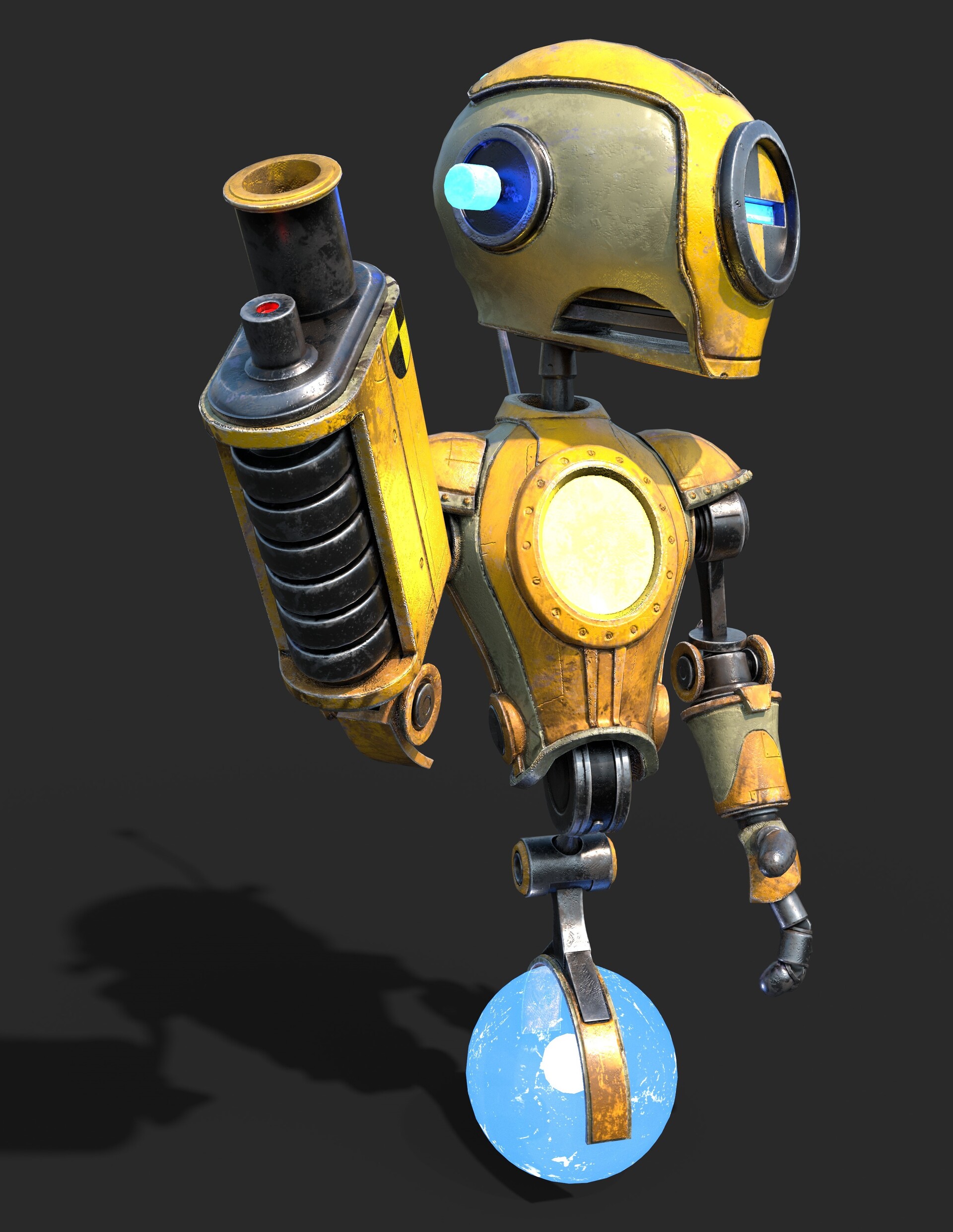 ArtStation - Ratchet and Clank robot test dummy Remake