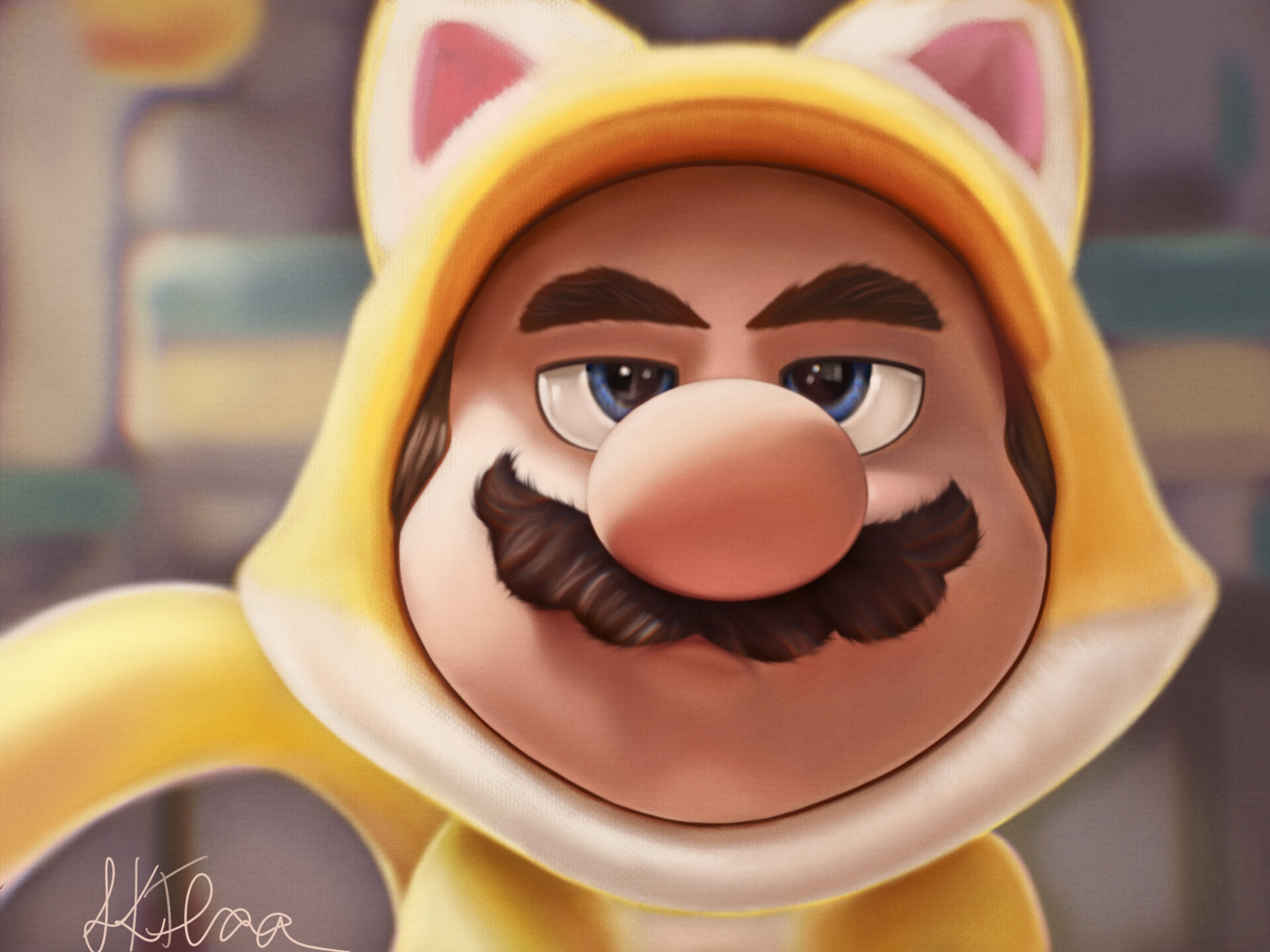 ArtStation - Mario digital drawing