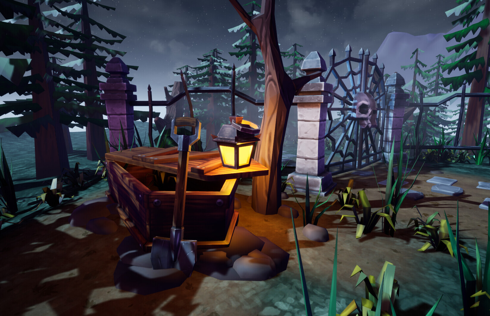 ArtStation - Stylized Graveyard Props