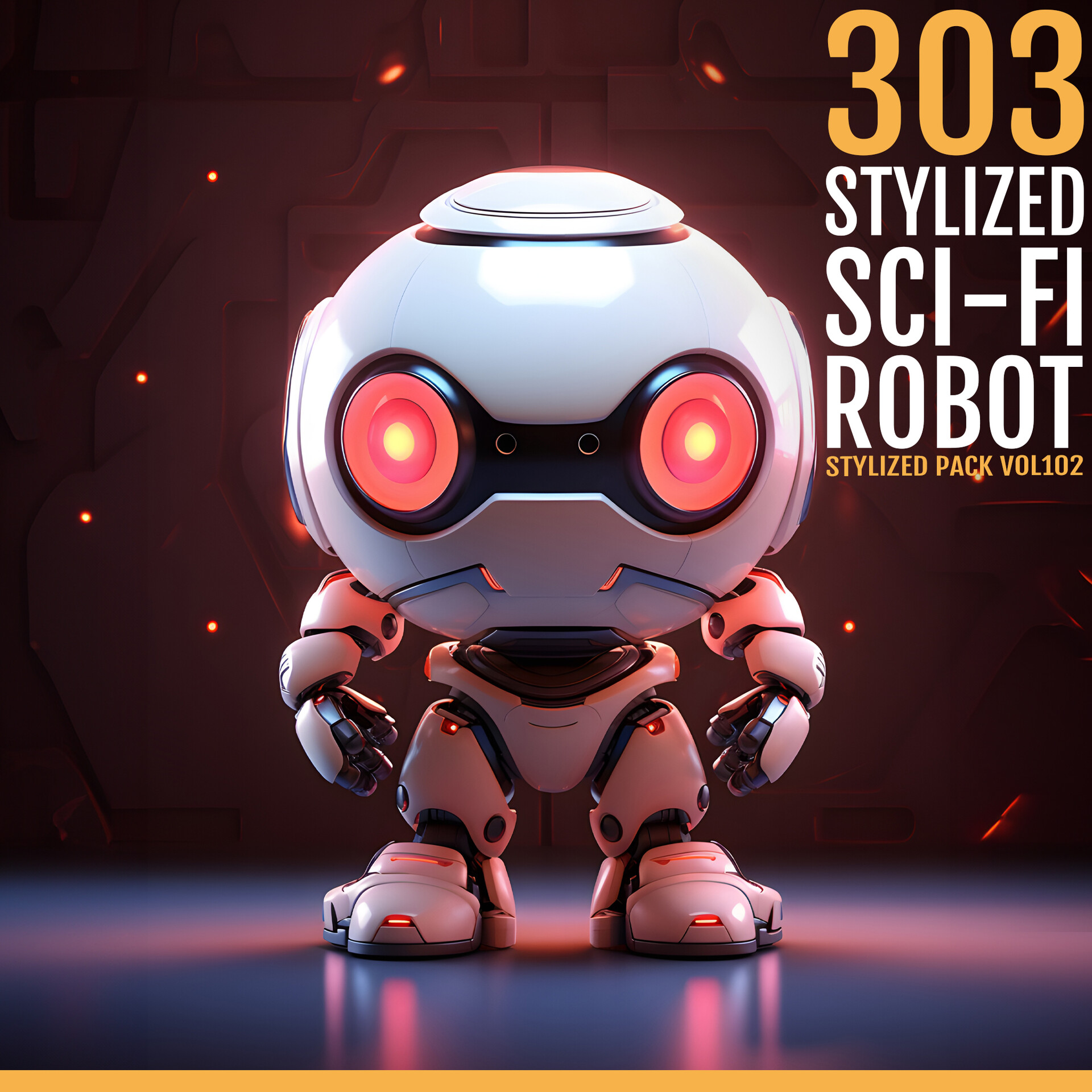 ArtStation - 303 Stylized Sci-fi Robot 102