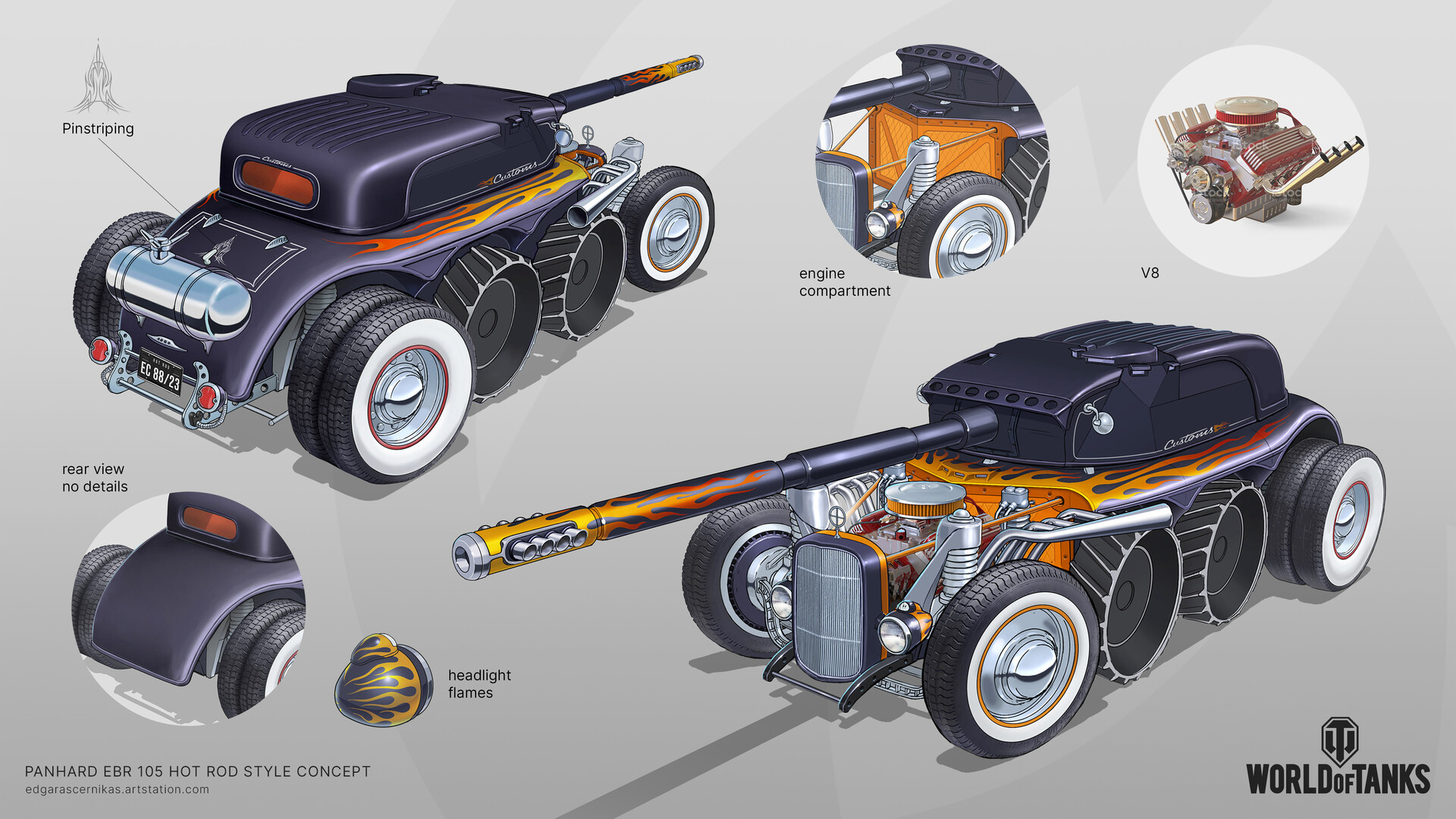 Edgaras Cernikas - Panhard EBR 105 Hot Rod 3D Style