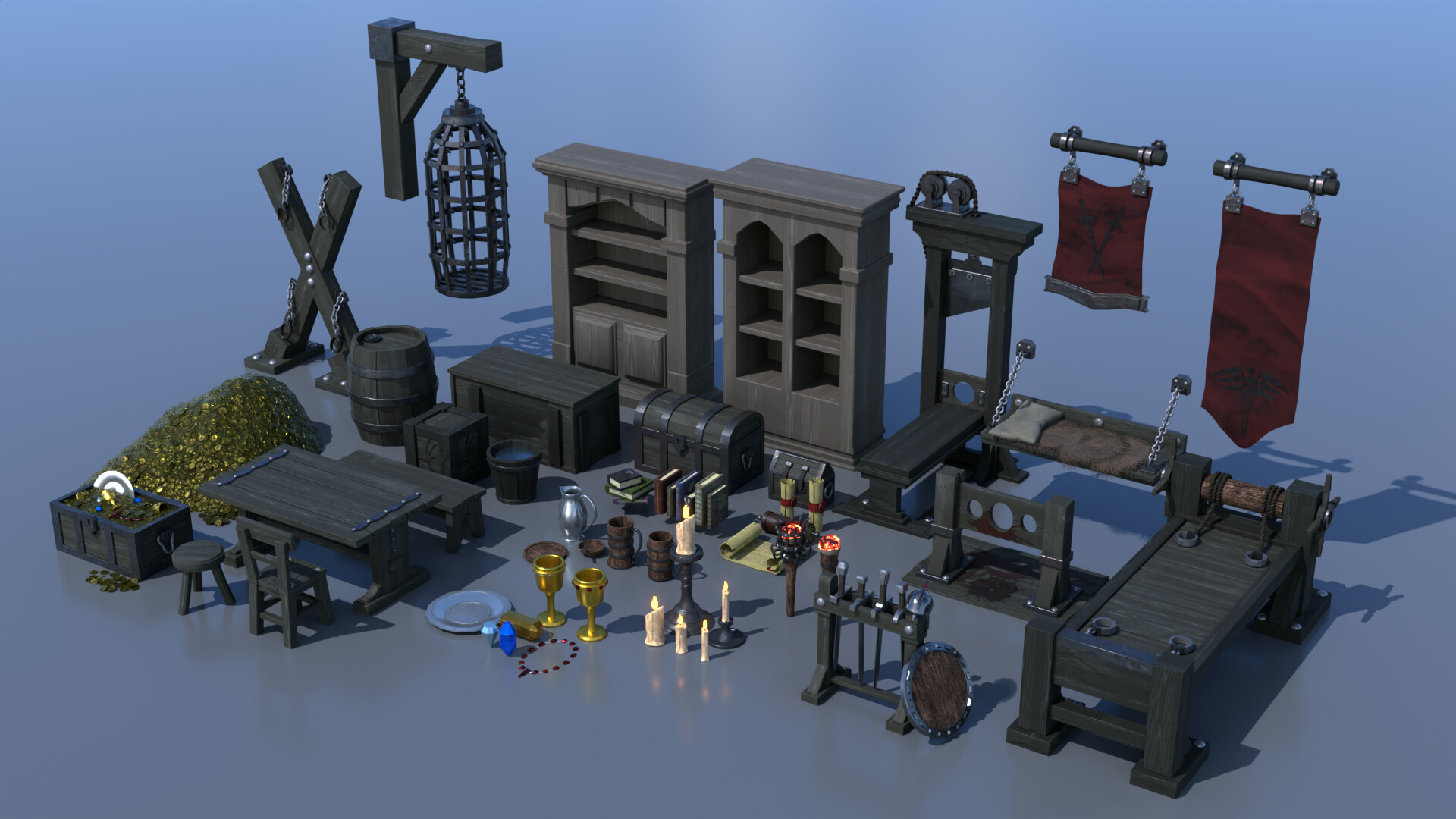 ArtStation - Dungeon Props.