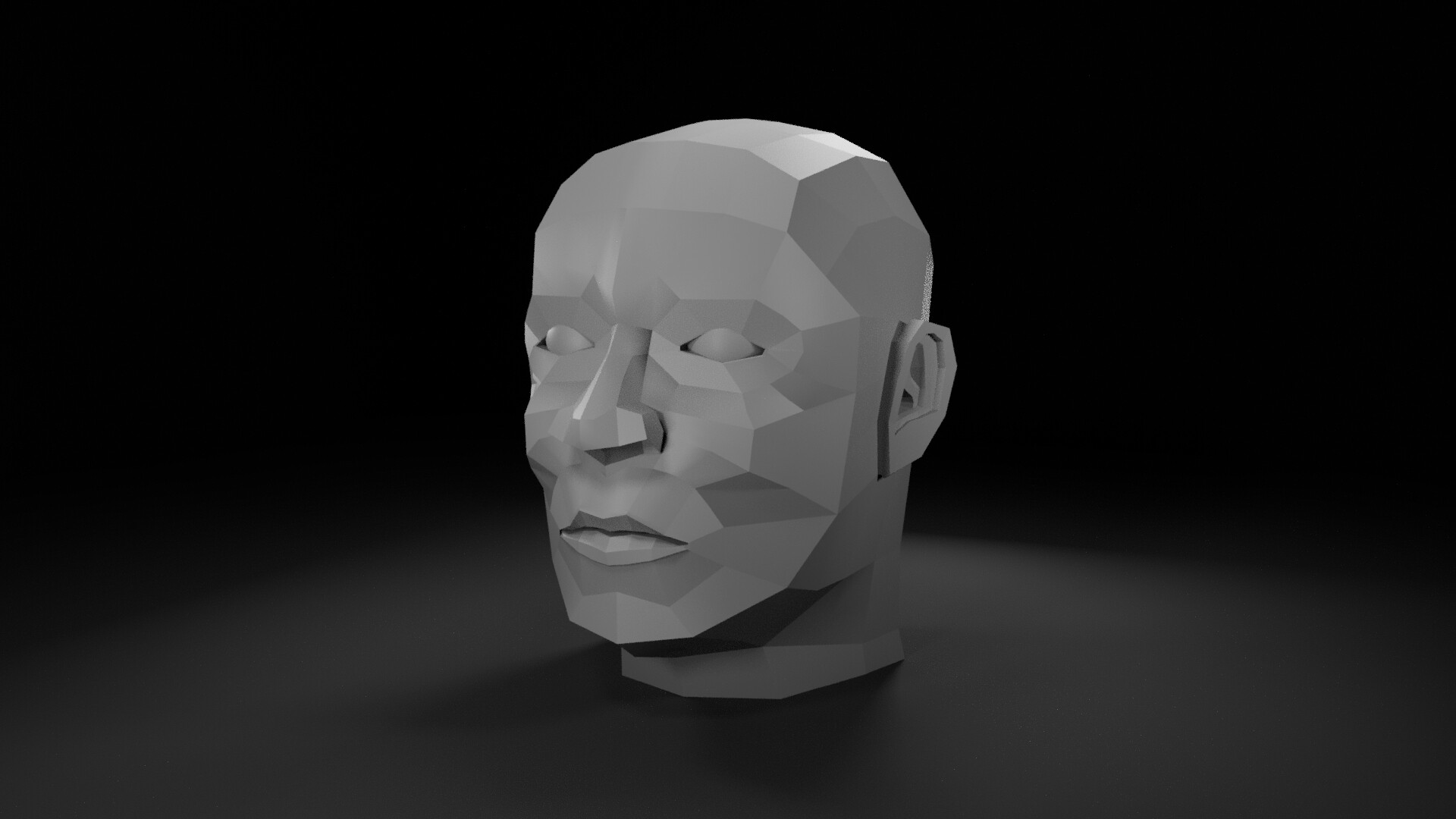 ArtStation - Low Poly Head Model