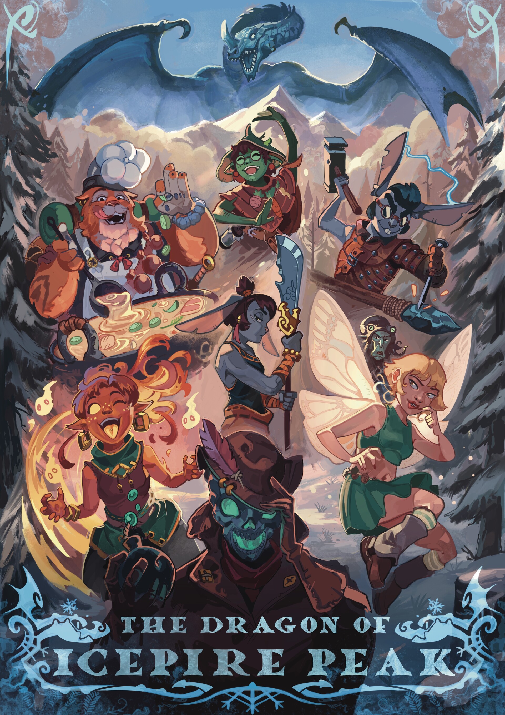 ArtStation - The Dragon of Icepire Peak Roleplay Campaign Poster