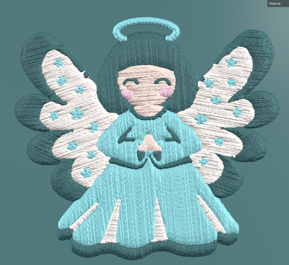 ArtStation - Angel Fabric Decal - Smart materials