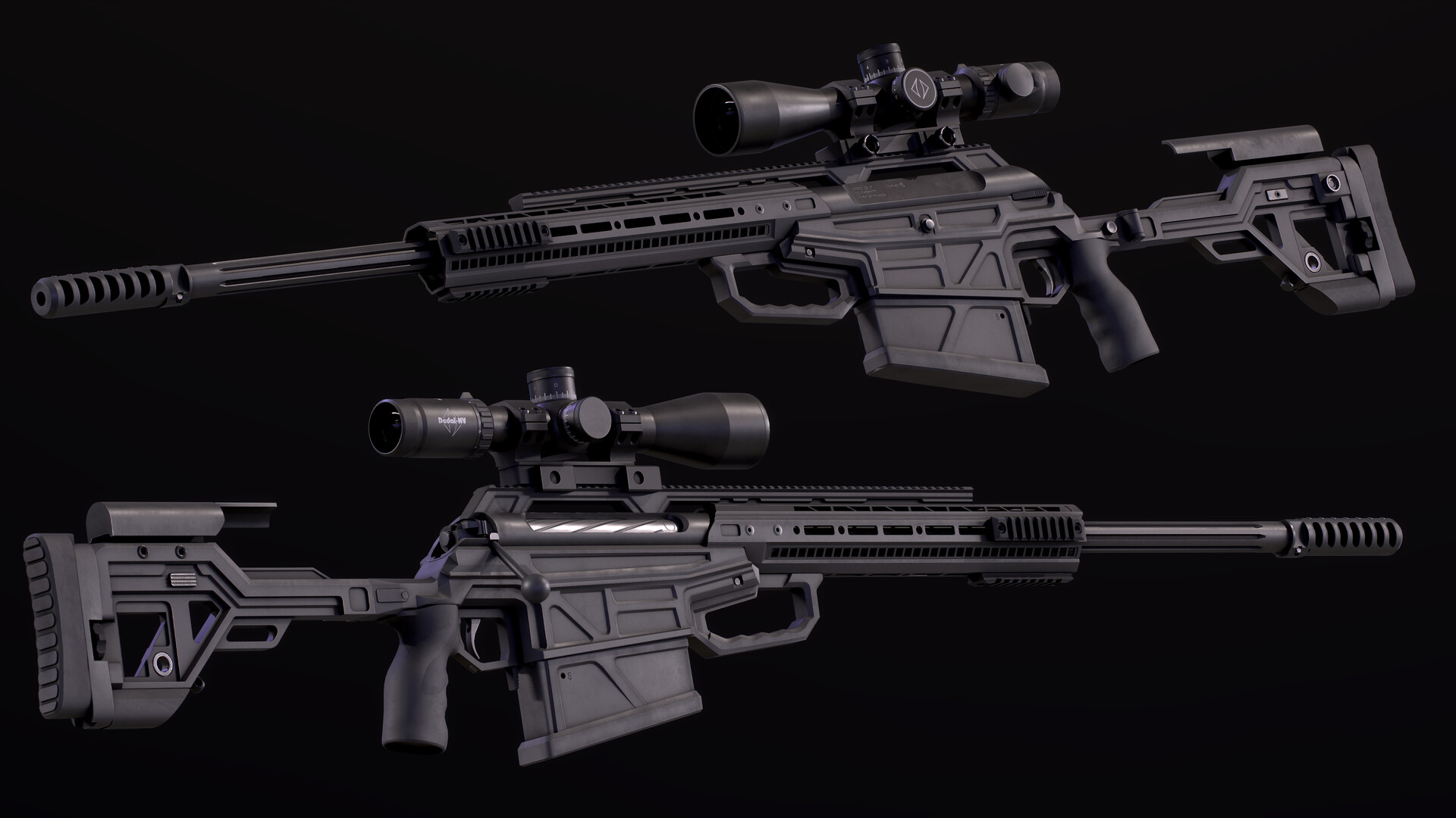 ArtStation - ORSIS 12.7 Sniper Rifle