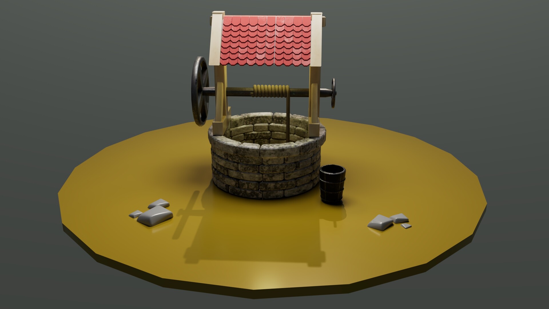 ArtStation - Well 3D model Render view