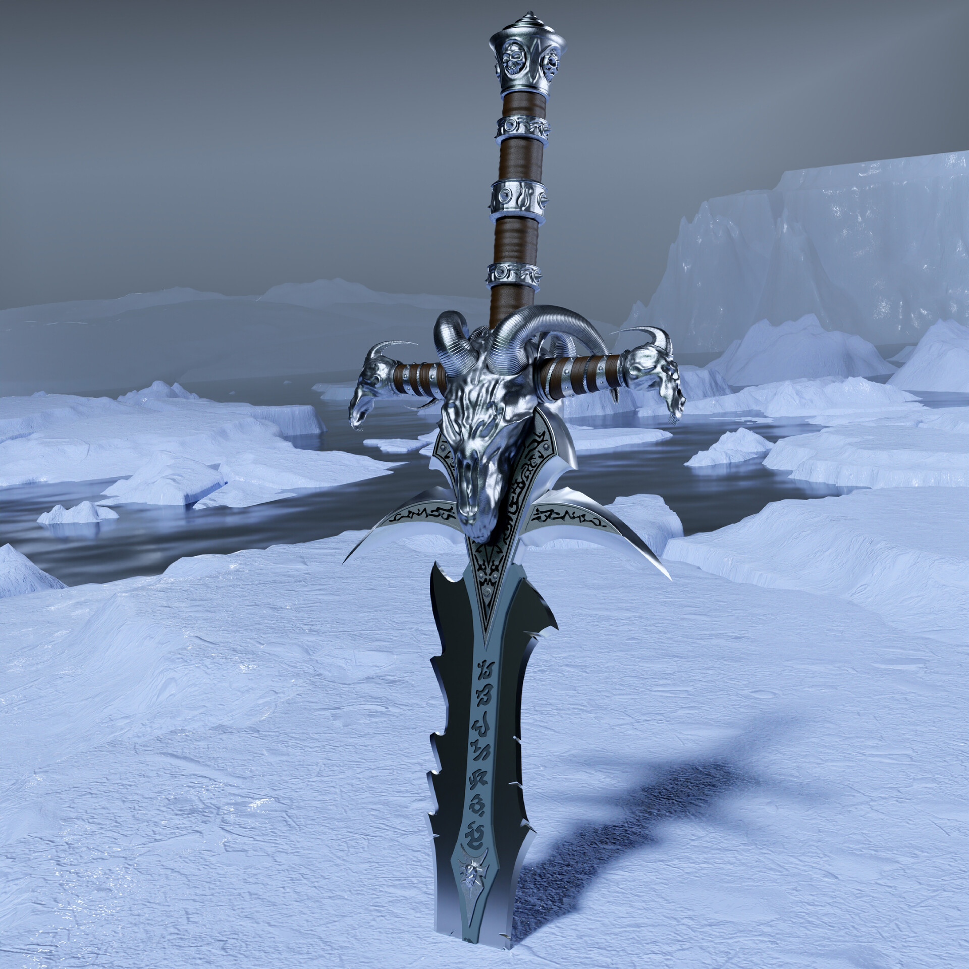 ArtStation - Frostmourne Sword | World of Warcraft