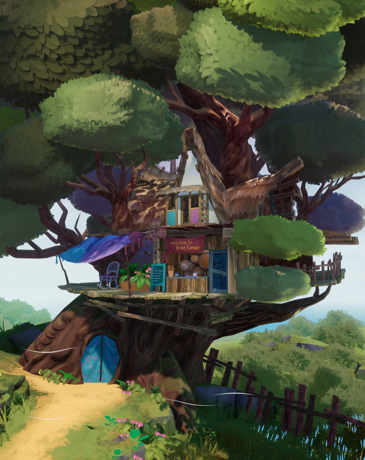 ZZONG - Stylized tree house