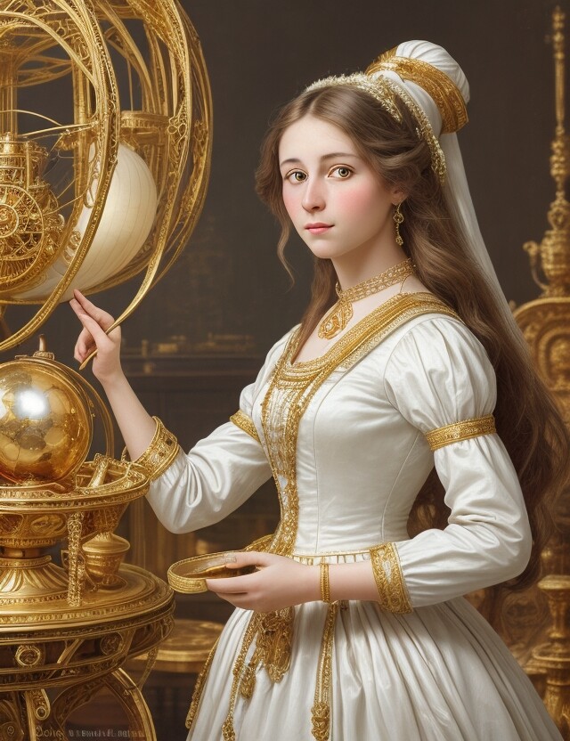 ArtStation - The Lady and the Gold - Made by AI