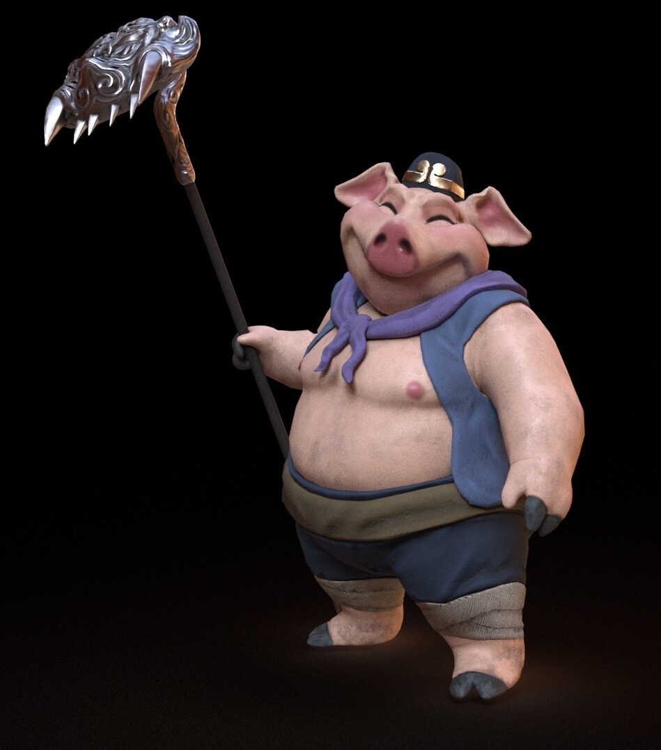 ArtStation - Zhu Bajie for Year of the Pig