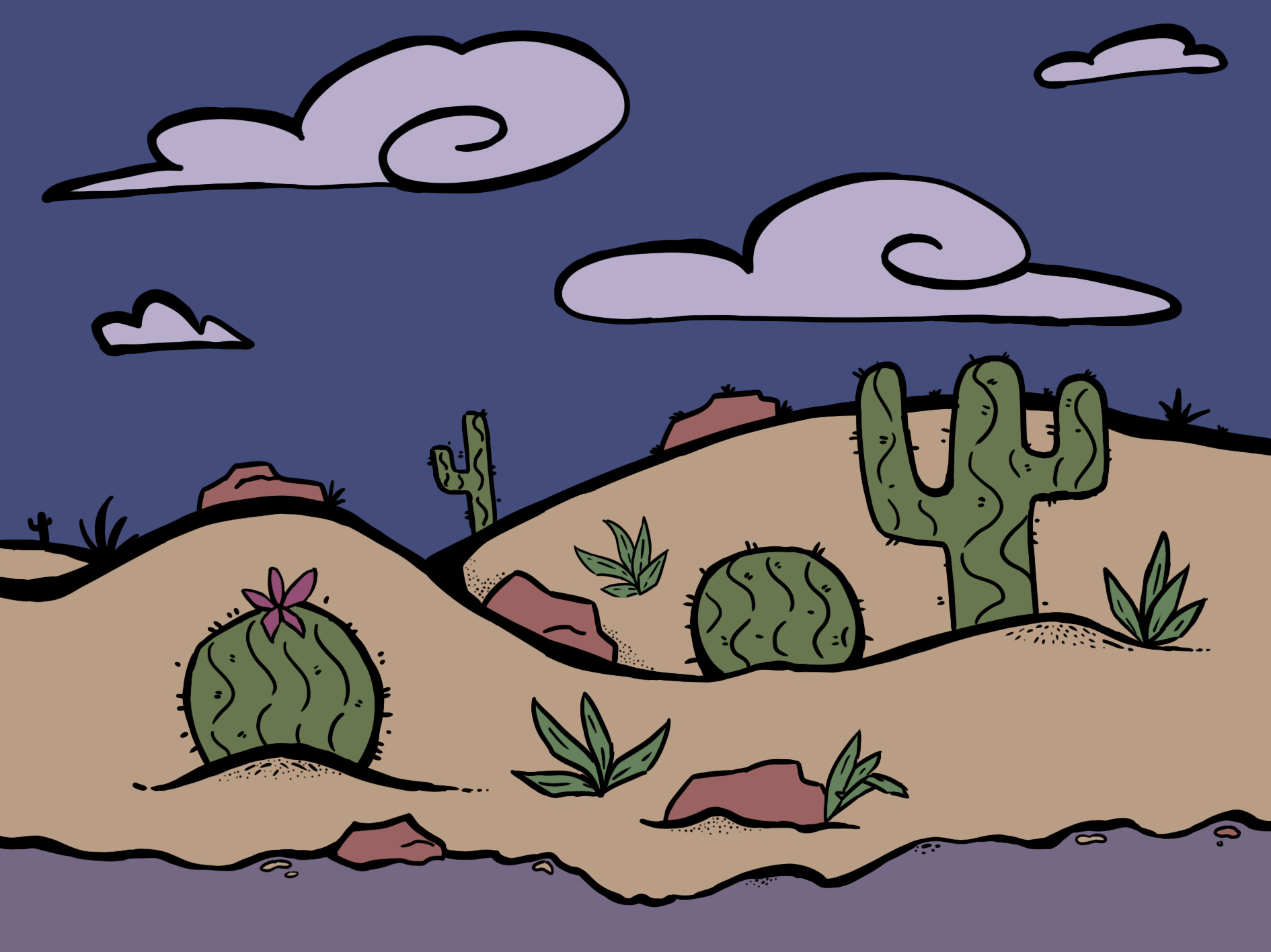 ArtStation - Desert Scene