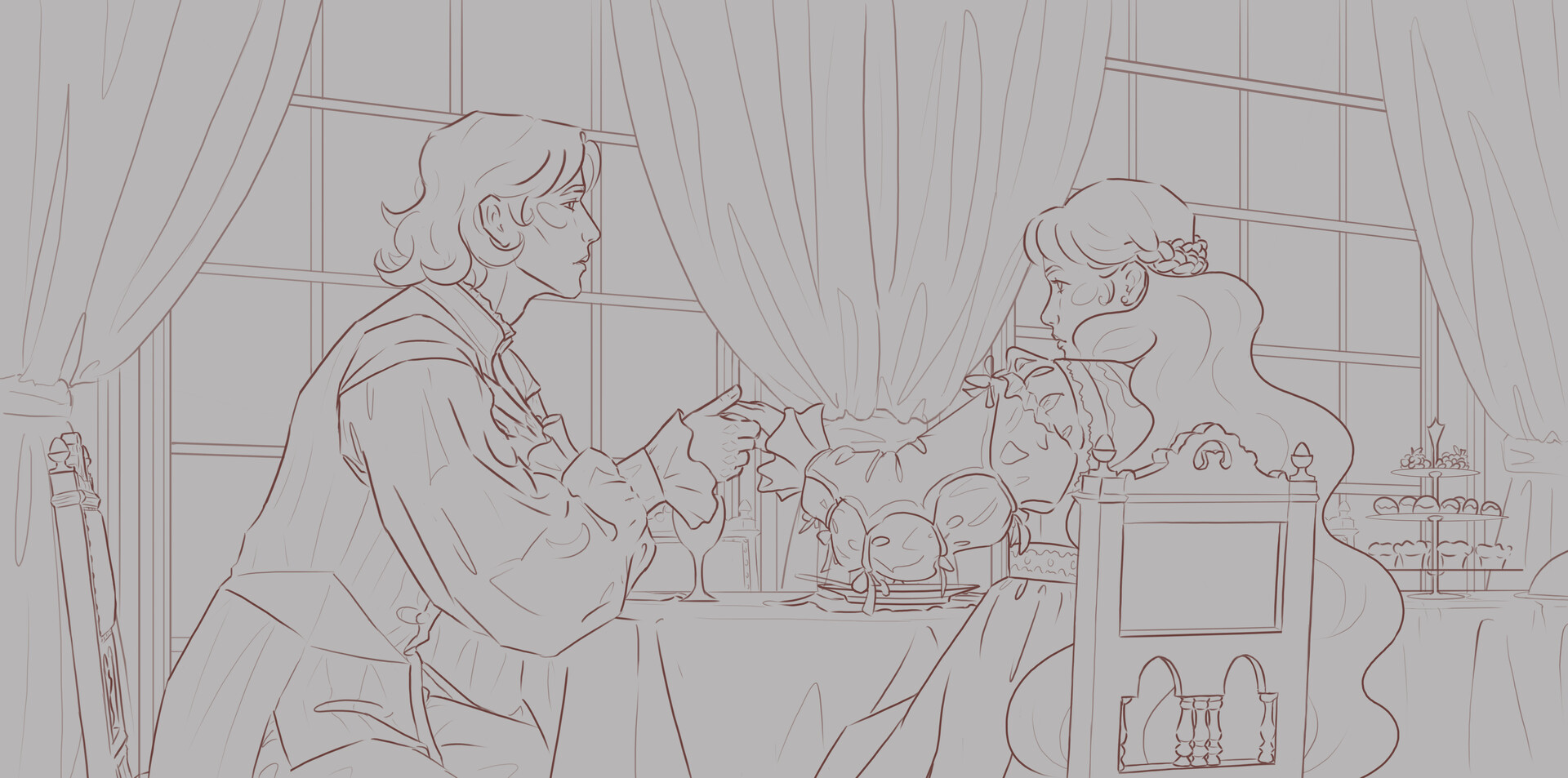 romeo and juliet balcony scene coloring page