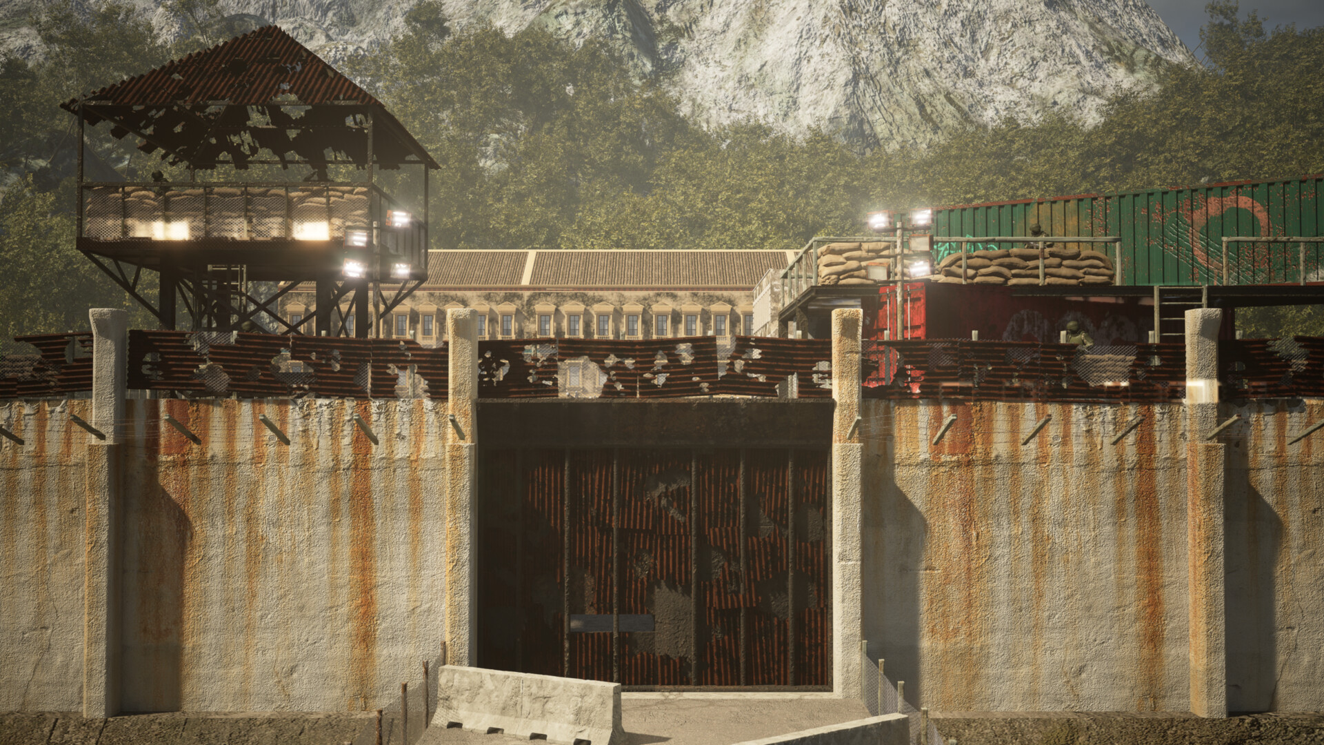 ArtStation - Rusty Modular Wall and Gate Design