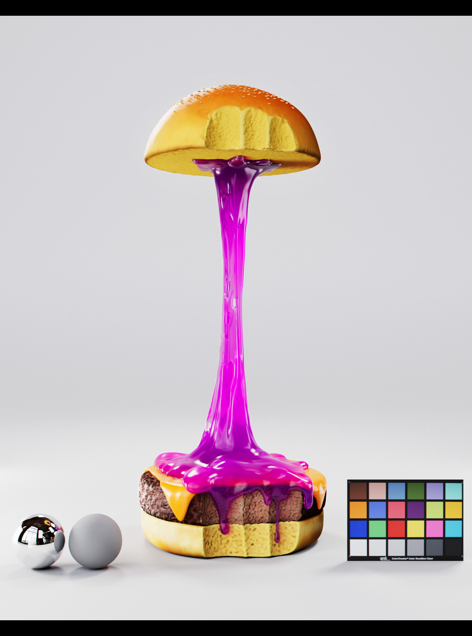 ArtStation - Krabby Patty with Jellyfish Jelly - Look Dev.