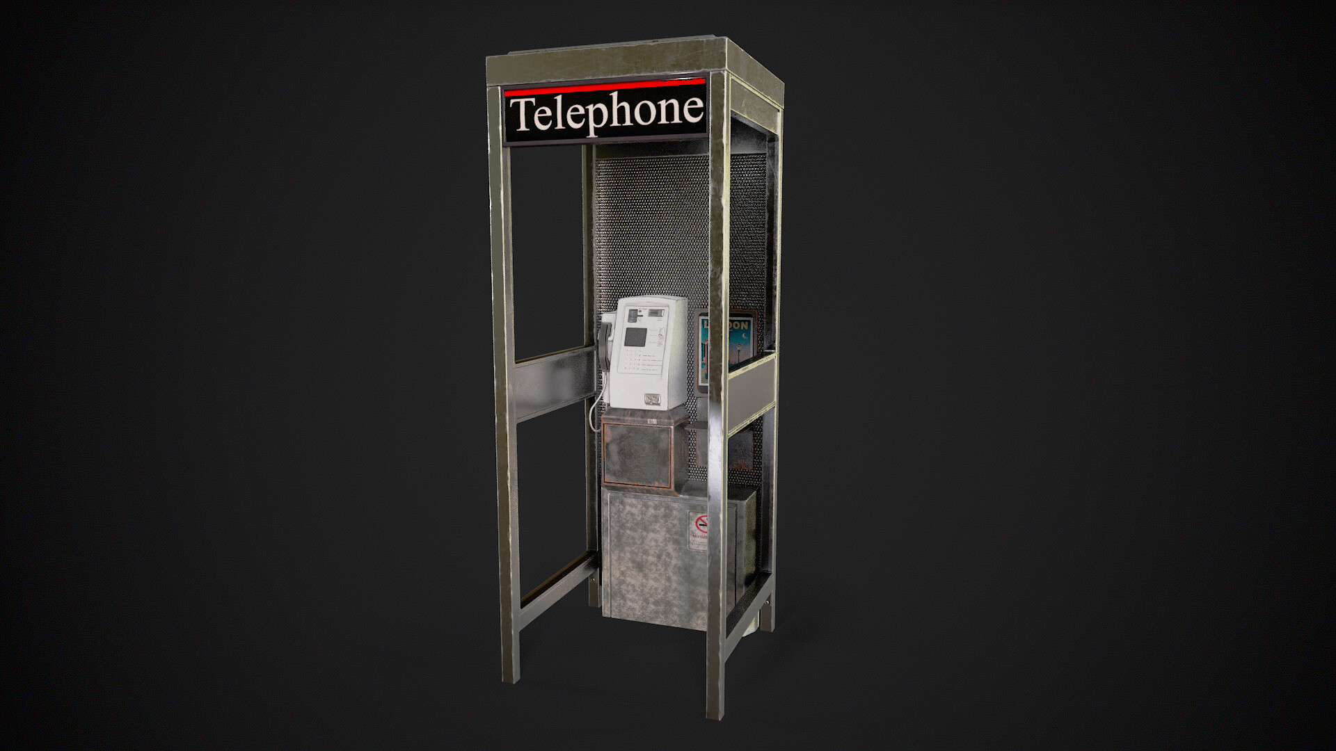 ArtStation - Game Ready - Telephone Booth